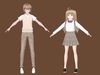3D model Vroid 3D 2 anime character Model Low-poly 3D model VR / AR ...
