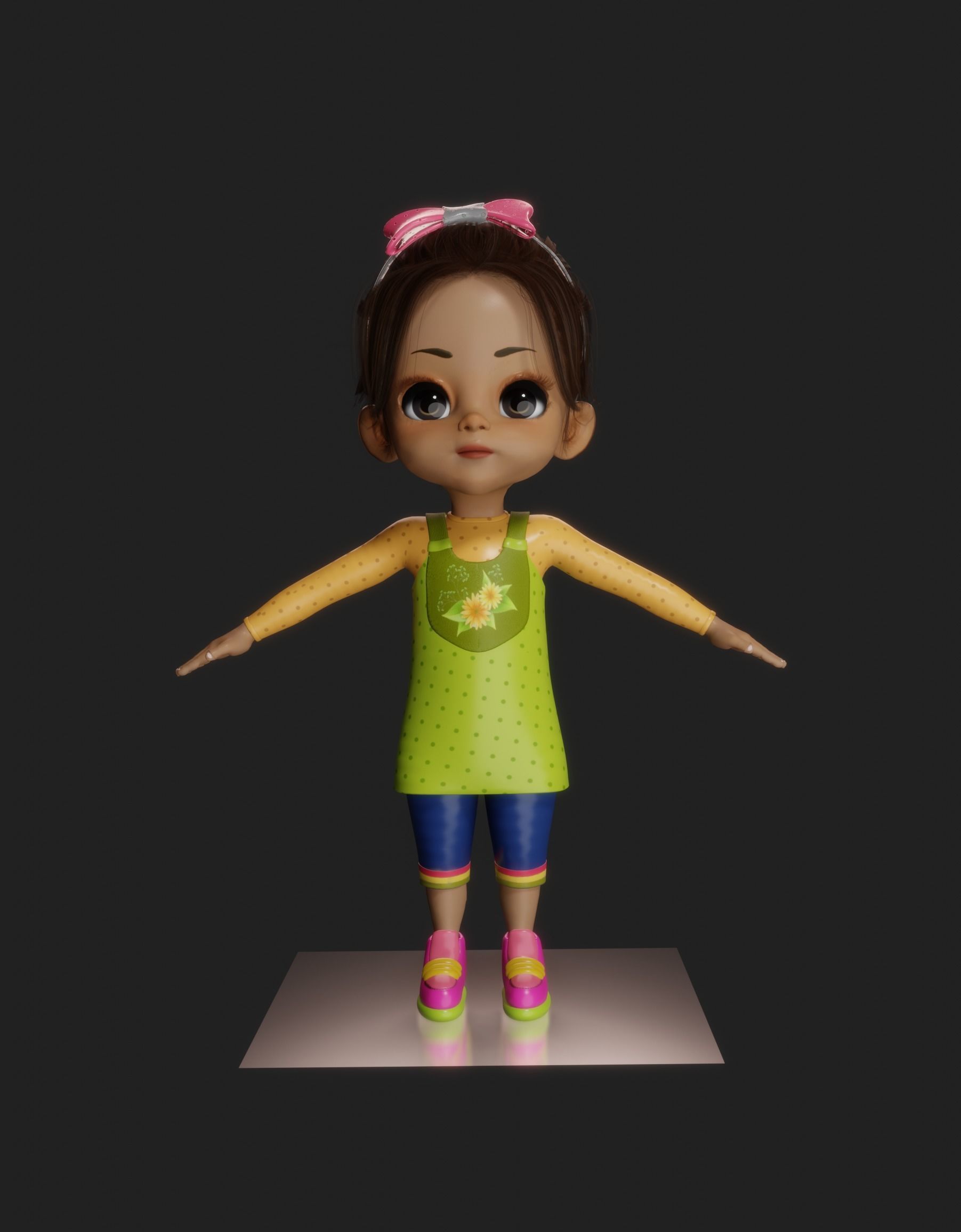 Cartoon 3d character Rigged 3D model rigged | CGTrader
