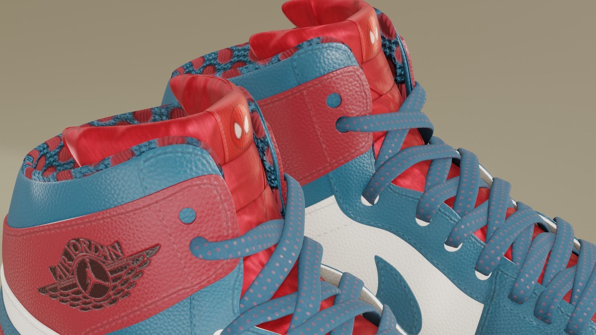 Air Jordan 1 Spider-Man 3D model | CGTrader