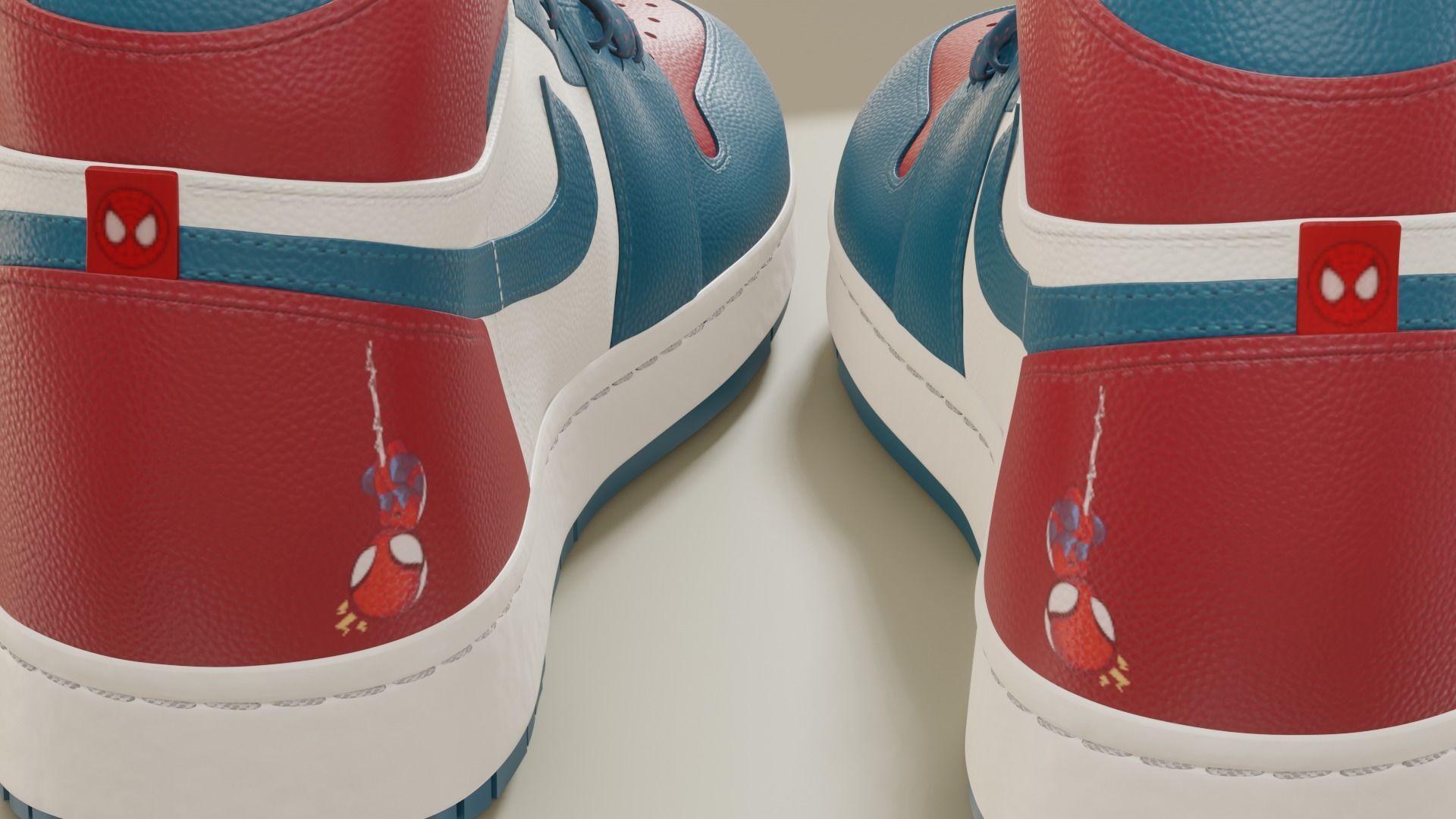 Air Jordan 1 Spider-Man 3D model | CGTrader