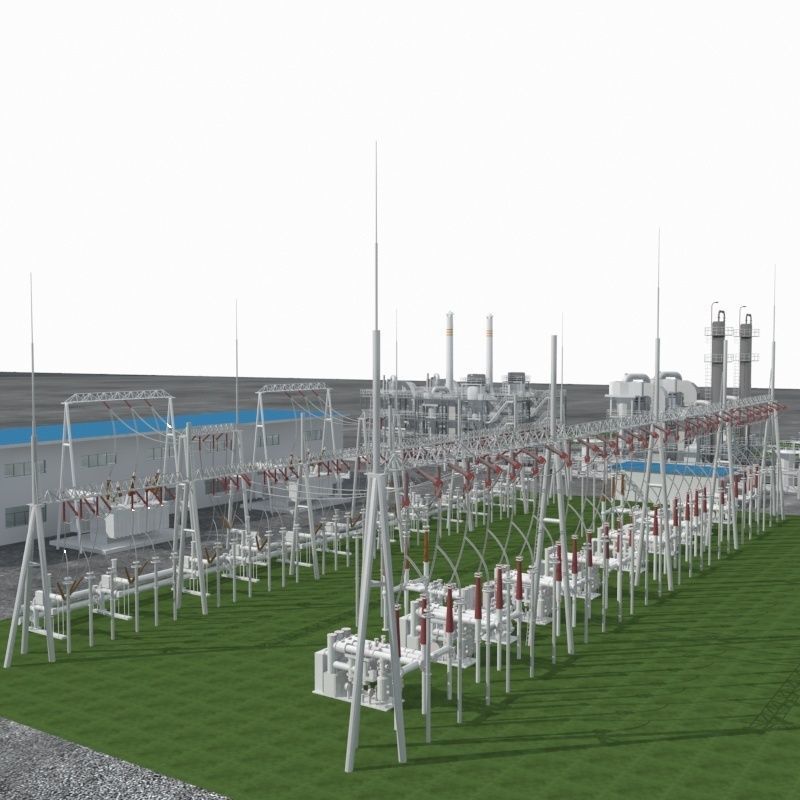 Electrical Substation 3D model | CGTrader