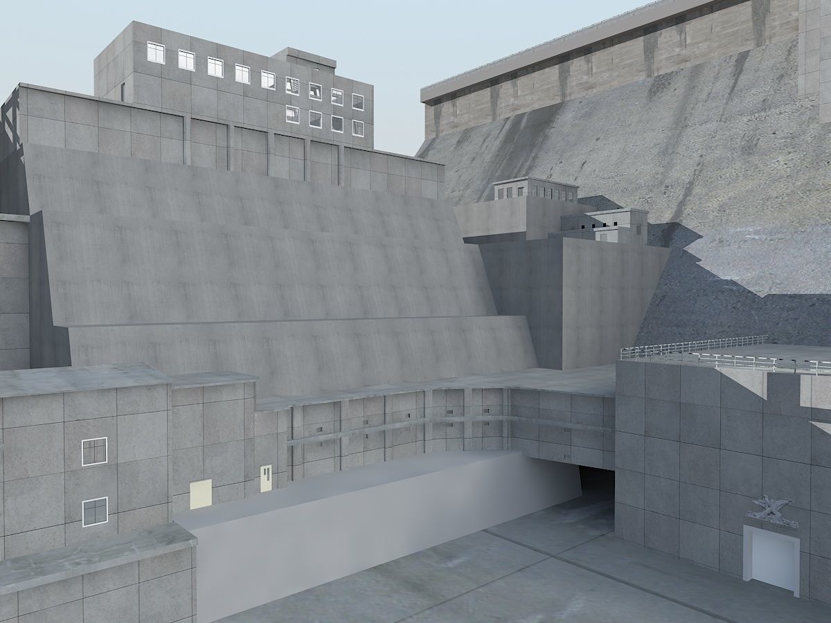 Hydroelectric Power Station 2 3D model | CGTrader