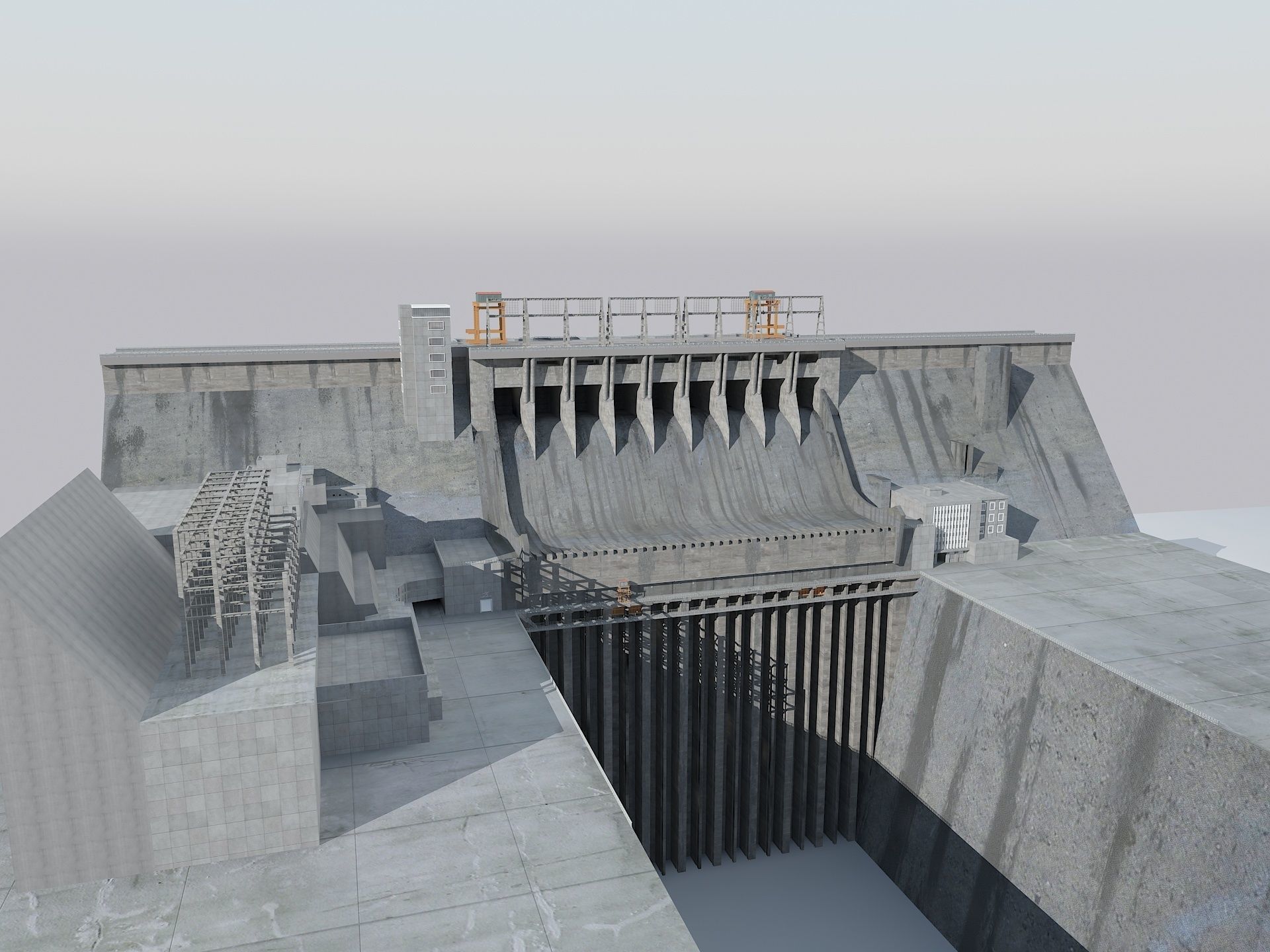 Hydroelectric Power Station 2 3D model | CGTrader