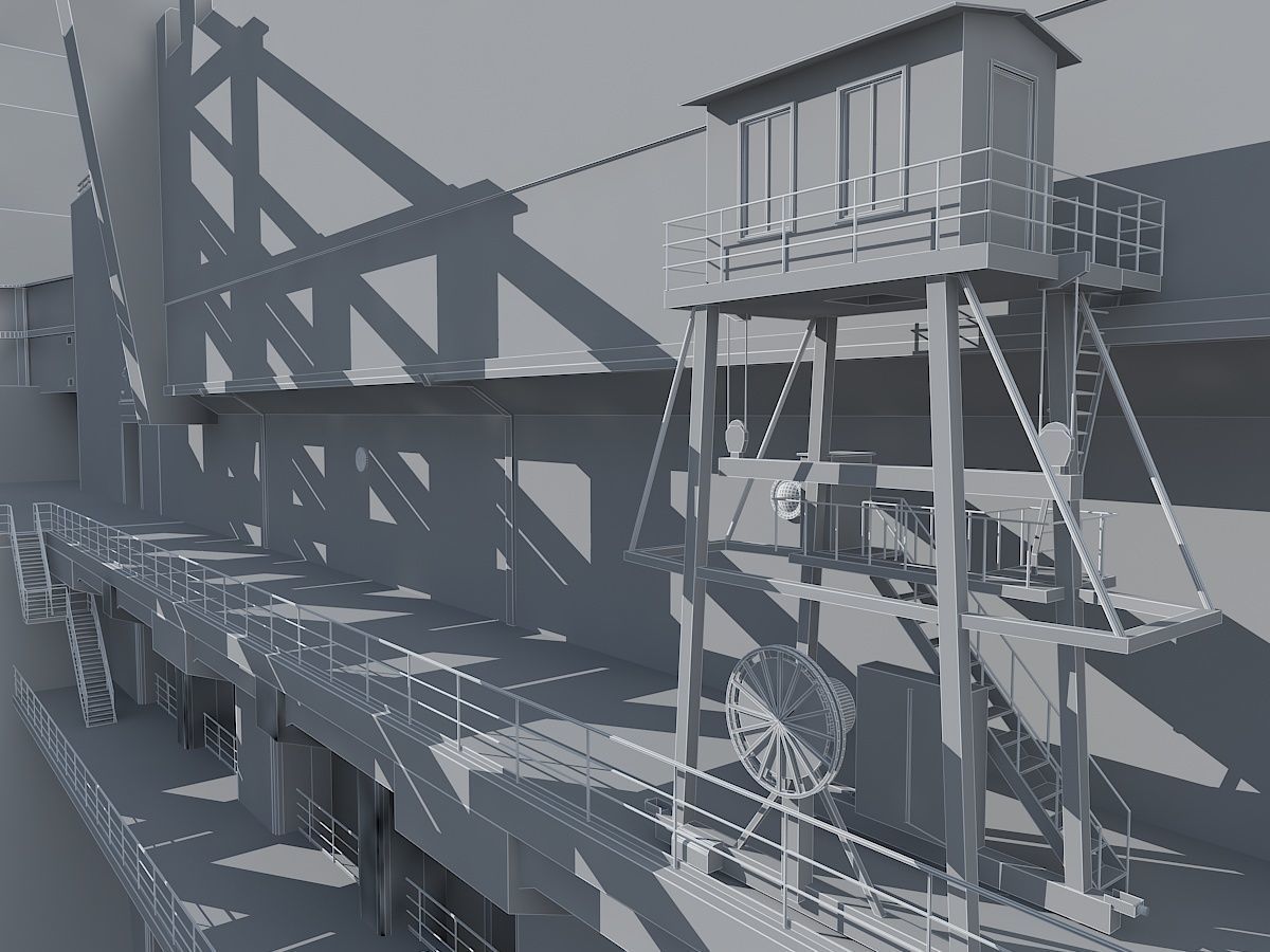 Hydroelectric Power Station 2 3D model | CGTrader