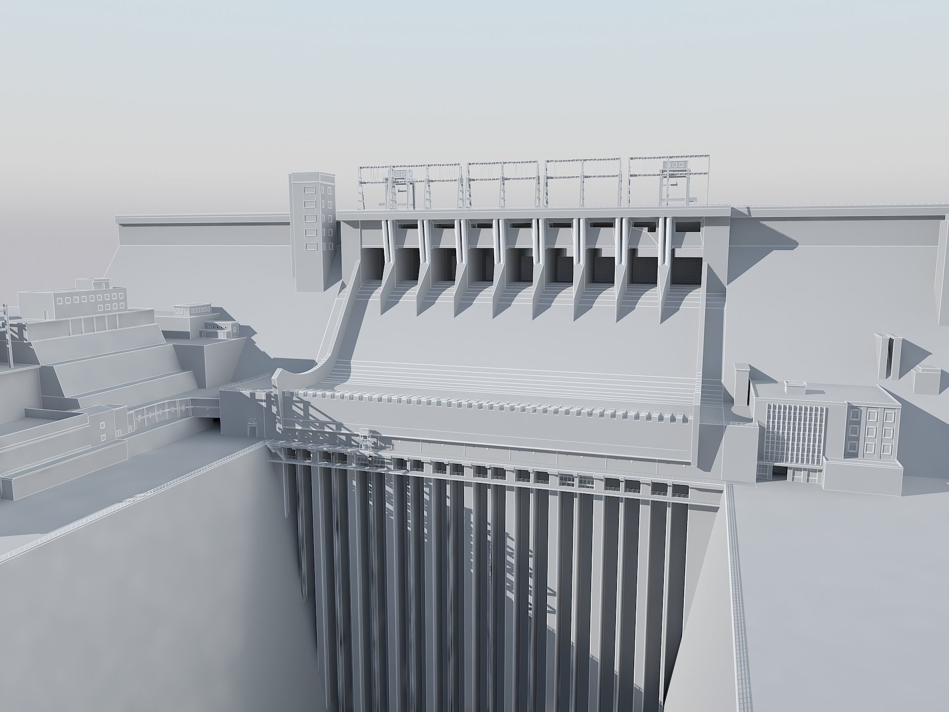 Hydroelectric Power Station 2 3D model | CGTrader