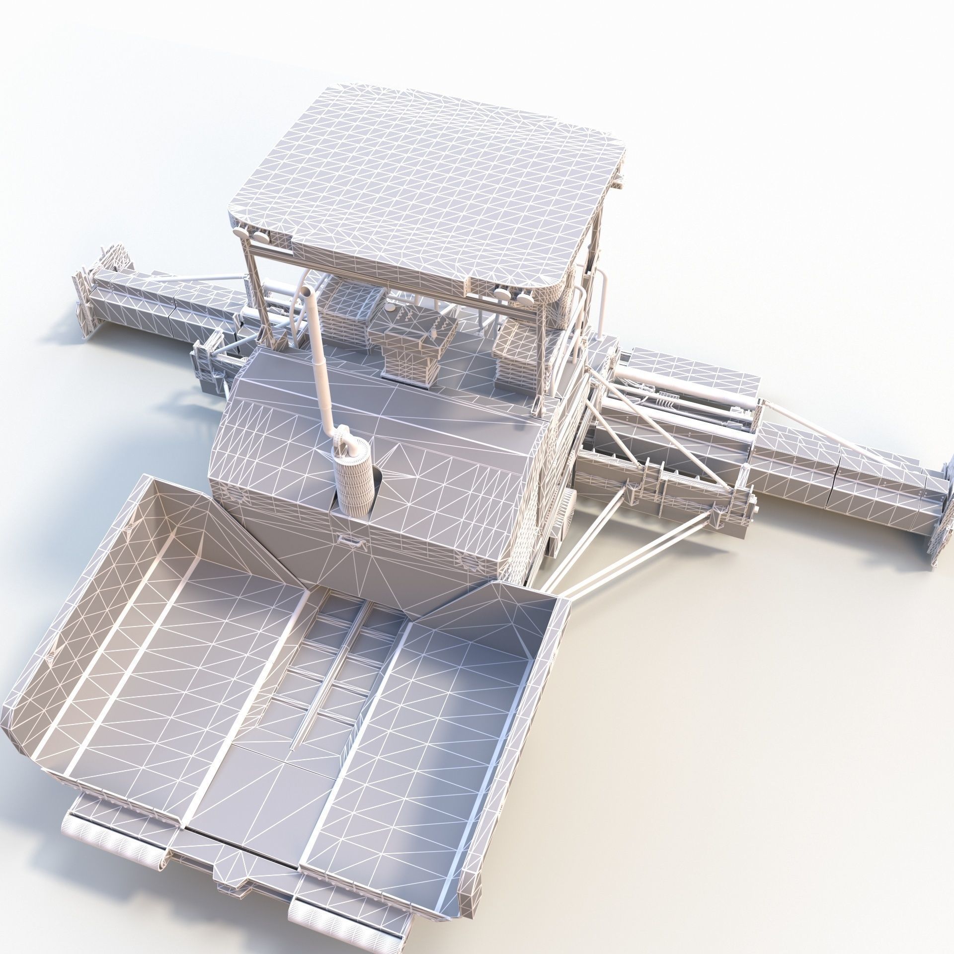 Asphalt Paver 3D model | CGTrader