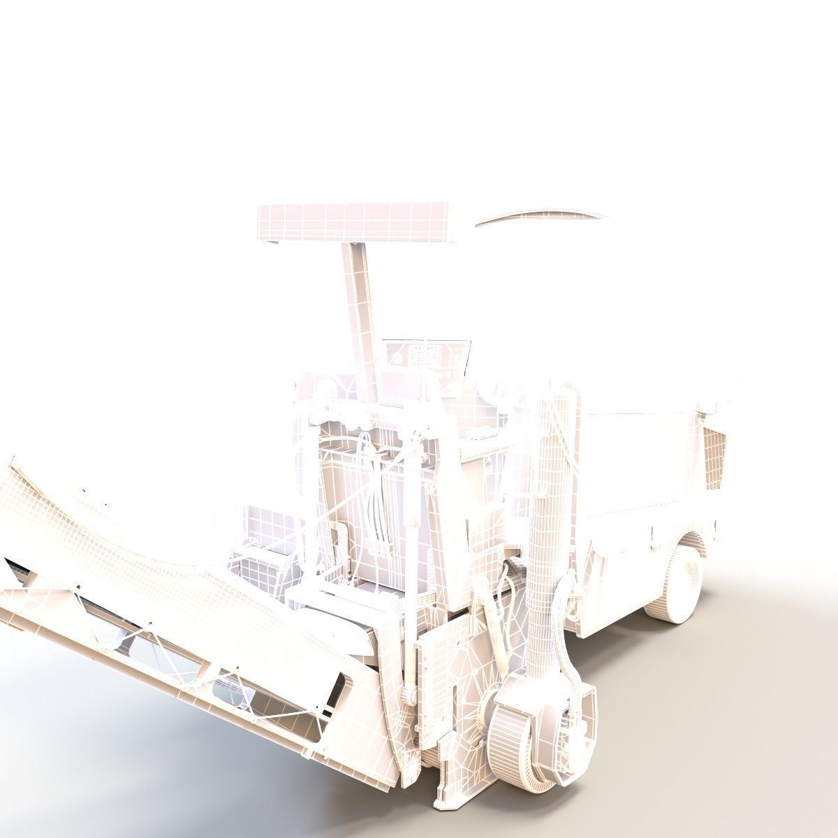 Asphalt Milling Machine 2 3D model | CGTrader