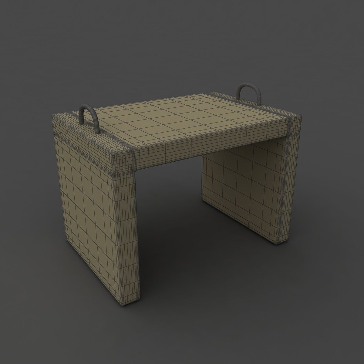 Industrial Concrete Block 3D model | CGTrader