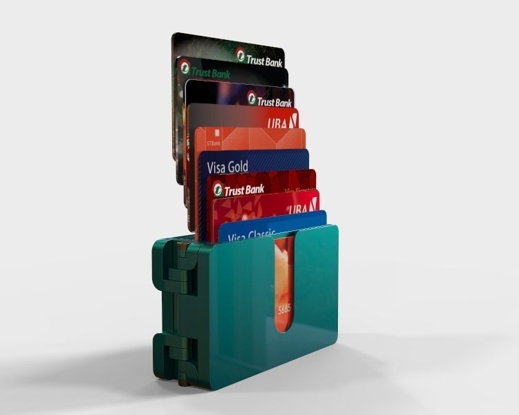 ATM-VISA Card Holder 3D model 3D printable | CGTrader