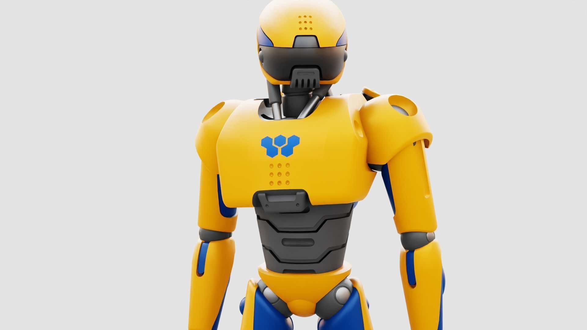 POLICE OFFICER ANDROID RIGGED 3D model rigged | CGTrader