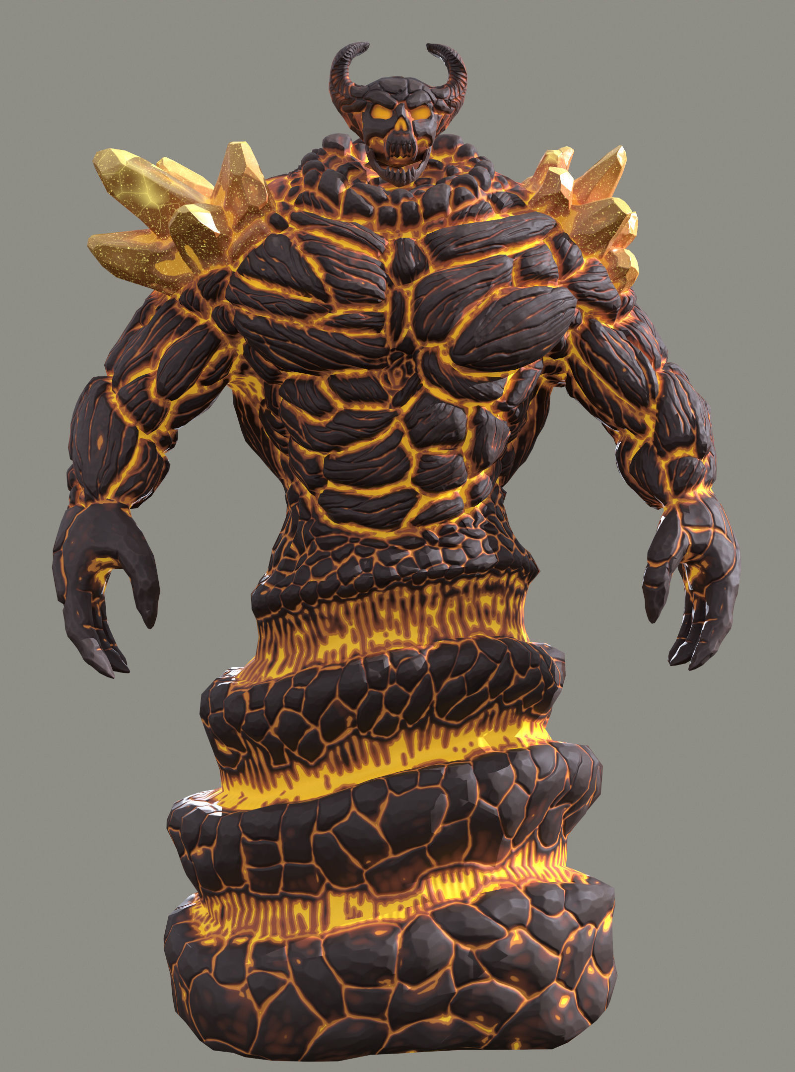 3D model Elemental Golems VR / AR / low-poly | CGTrader