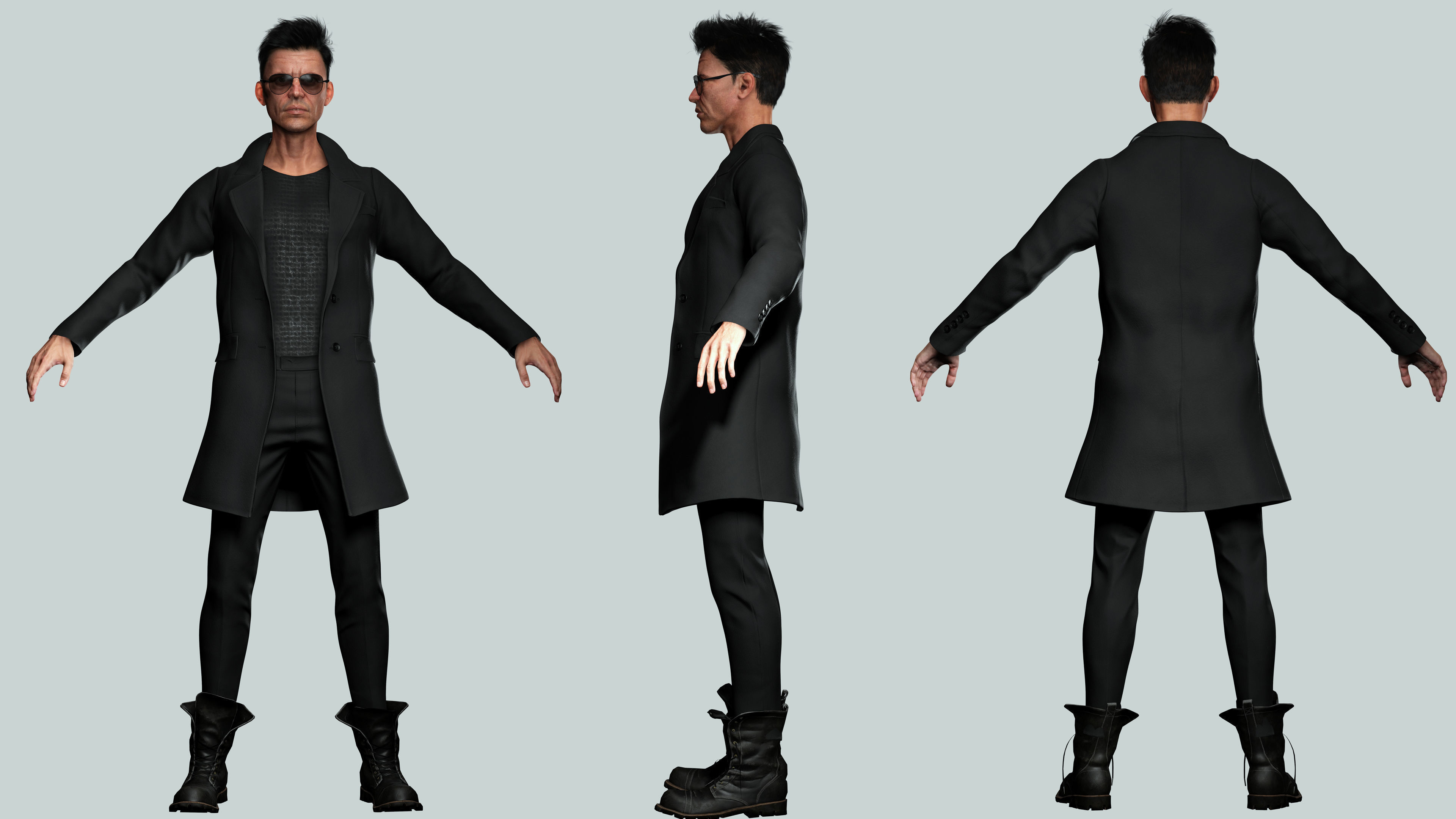 3D model Realistic Secret Agent Man Ready unreal Blender VR / AR / low-poly | CGTrader