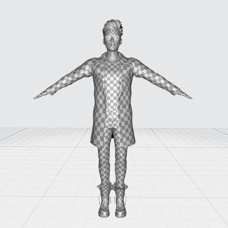 3D model Realistic Secret Agent Man Ready unreal Blender VR / AR / low ...