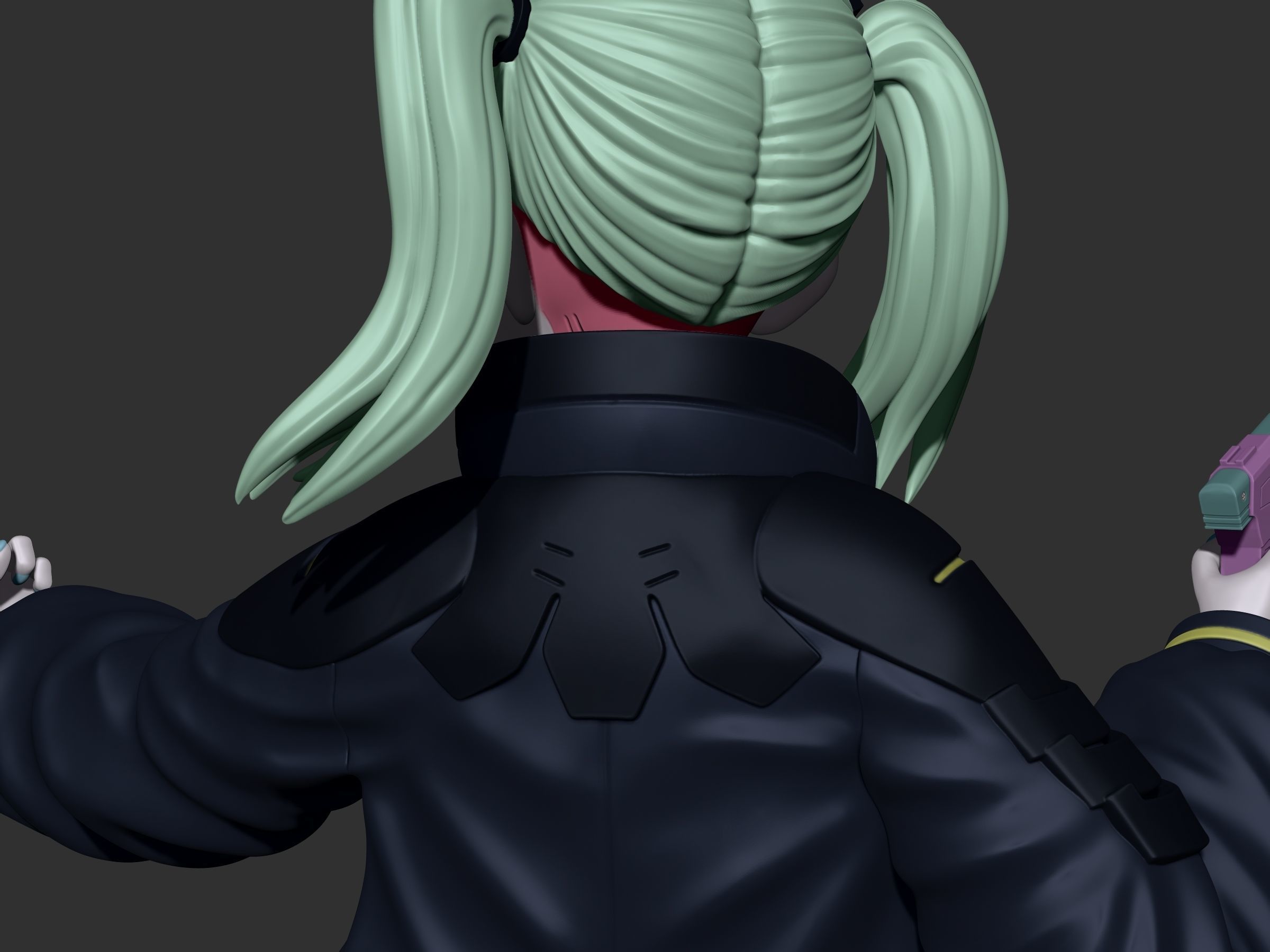 Rebecca cyberpunk edgerunner figure 3d 3D model 3D printable | CGTrader