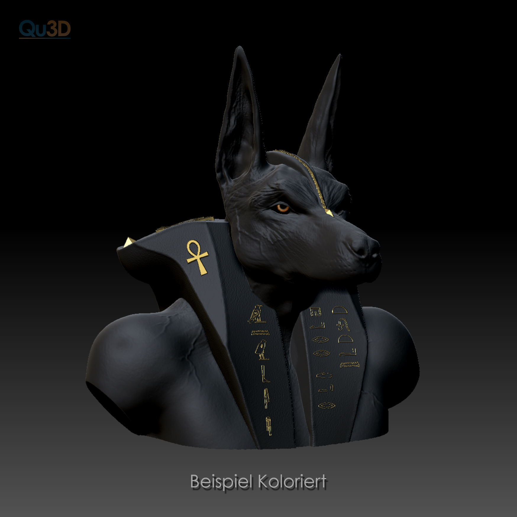 Anubis-Bust 3D model 3D printable | CGTrader