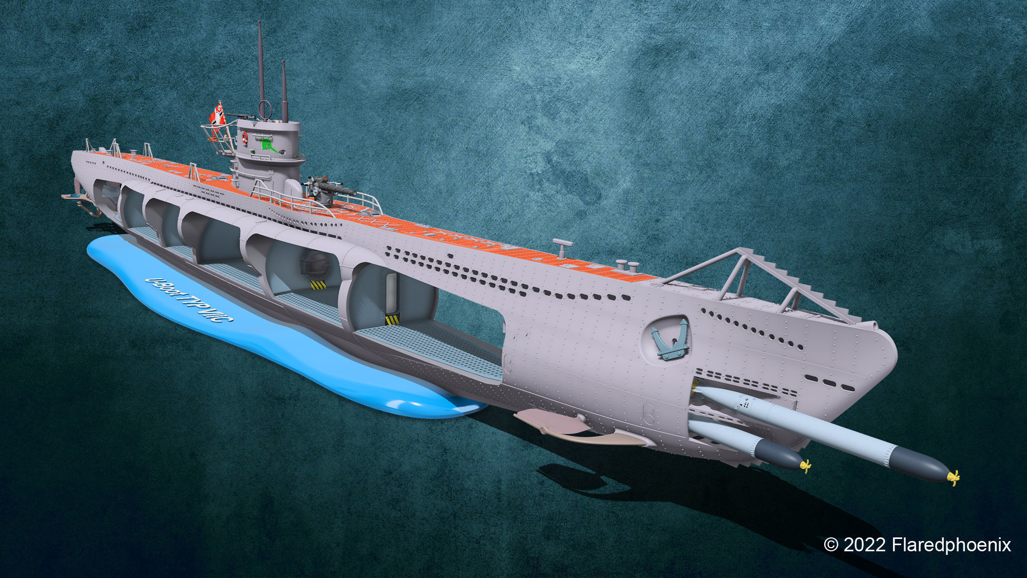 Brettspiel Model U-Boot TYP VIIC 3D model 3D printable | CGTrader