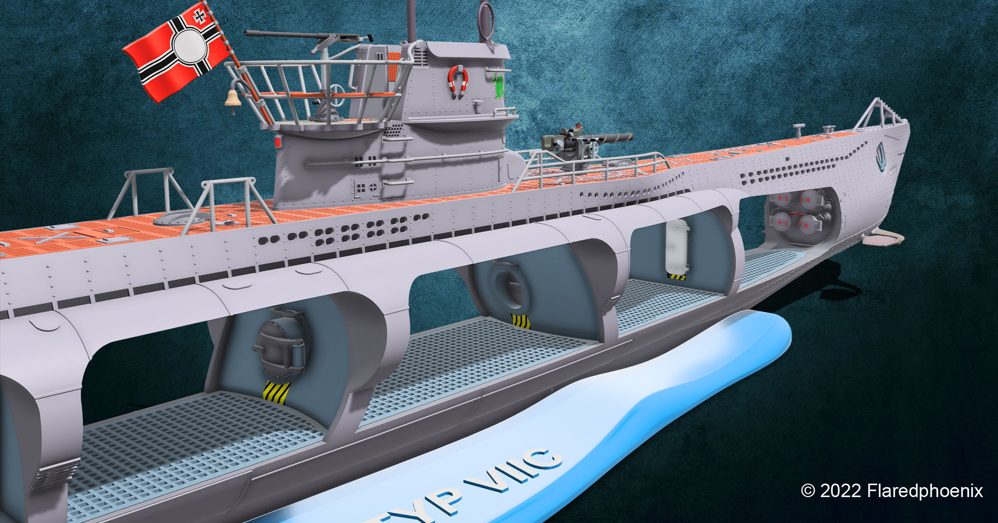 Brettspiel Model U-Boot TYP VIIC 3D model 3D printable | CGTrader