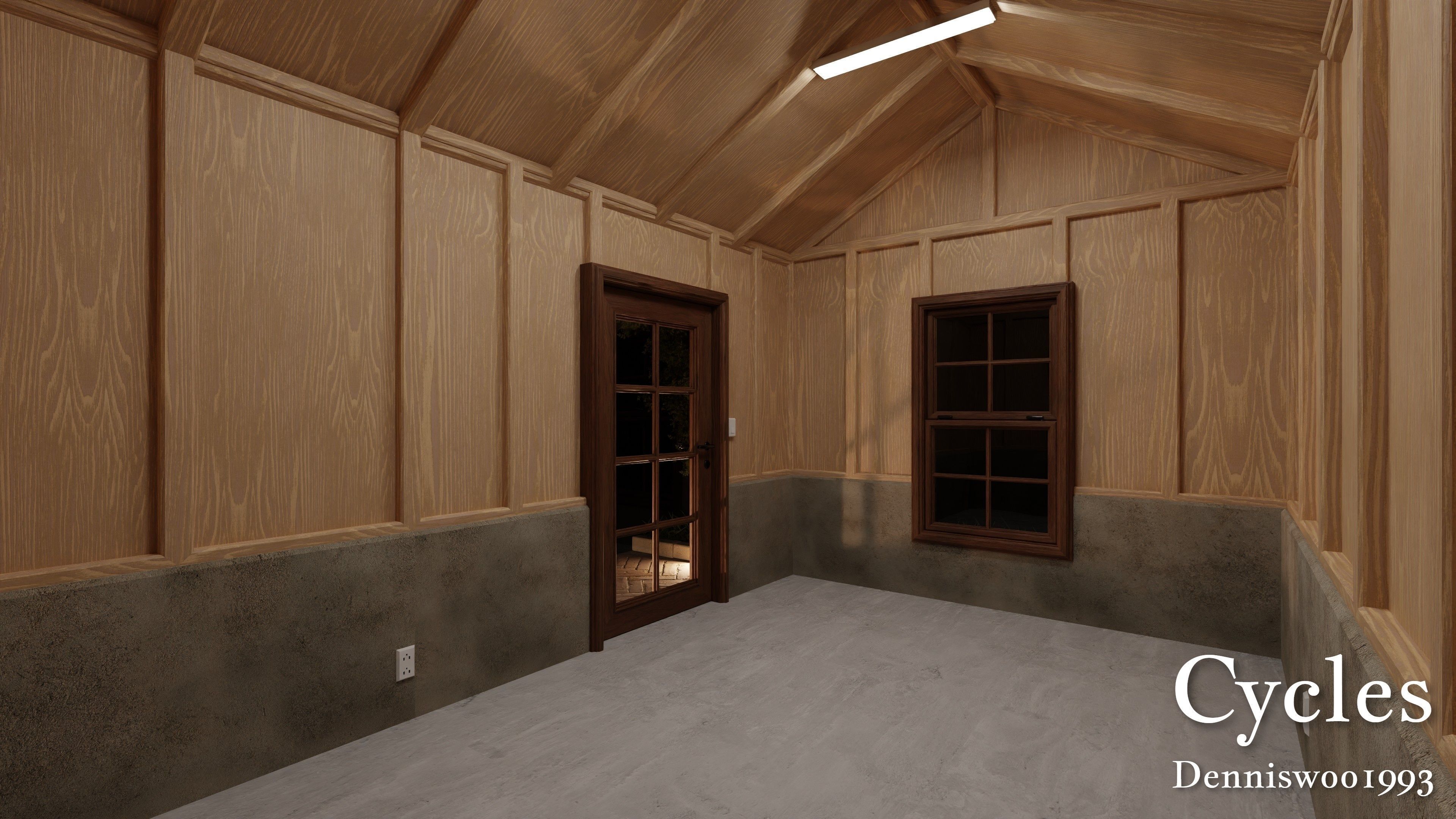 Free Modular Shed with interior free VR / AR / low-poly 3D model ...