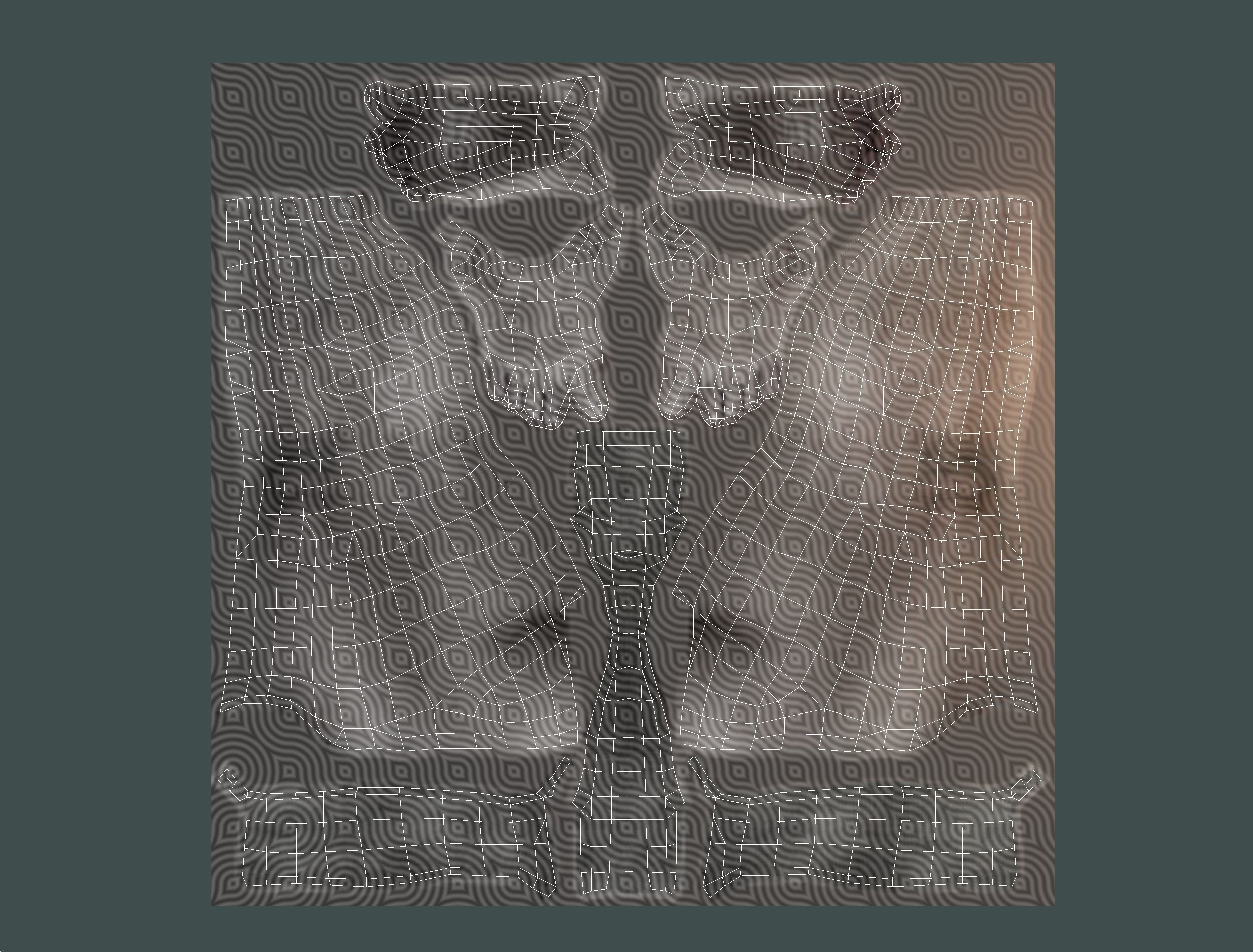 3D model Low Poly model Base OldMan Character Body VR / AR / low-poly ...