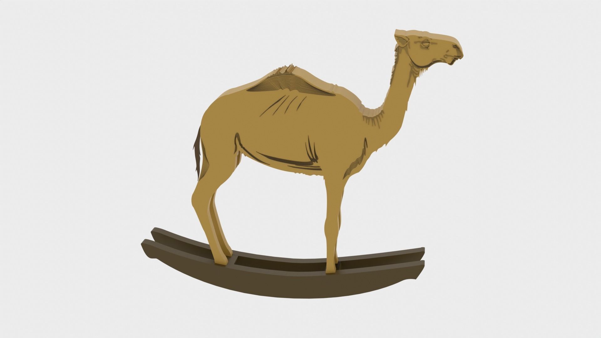 3D model Rocking Camel VR / AR / low-poly | CGTrader