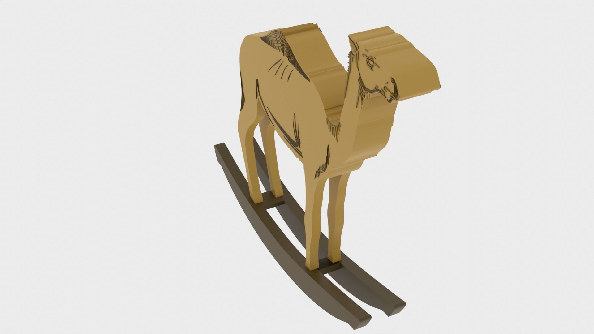 3D model Rocking Camel VR / AR / low-poly | CGTrader