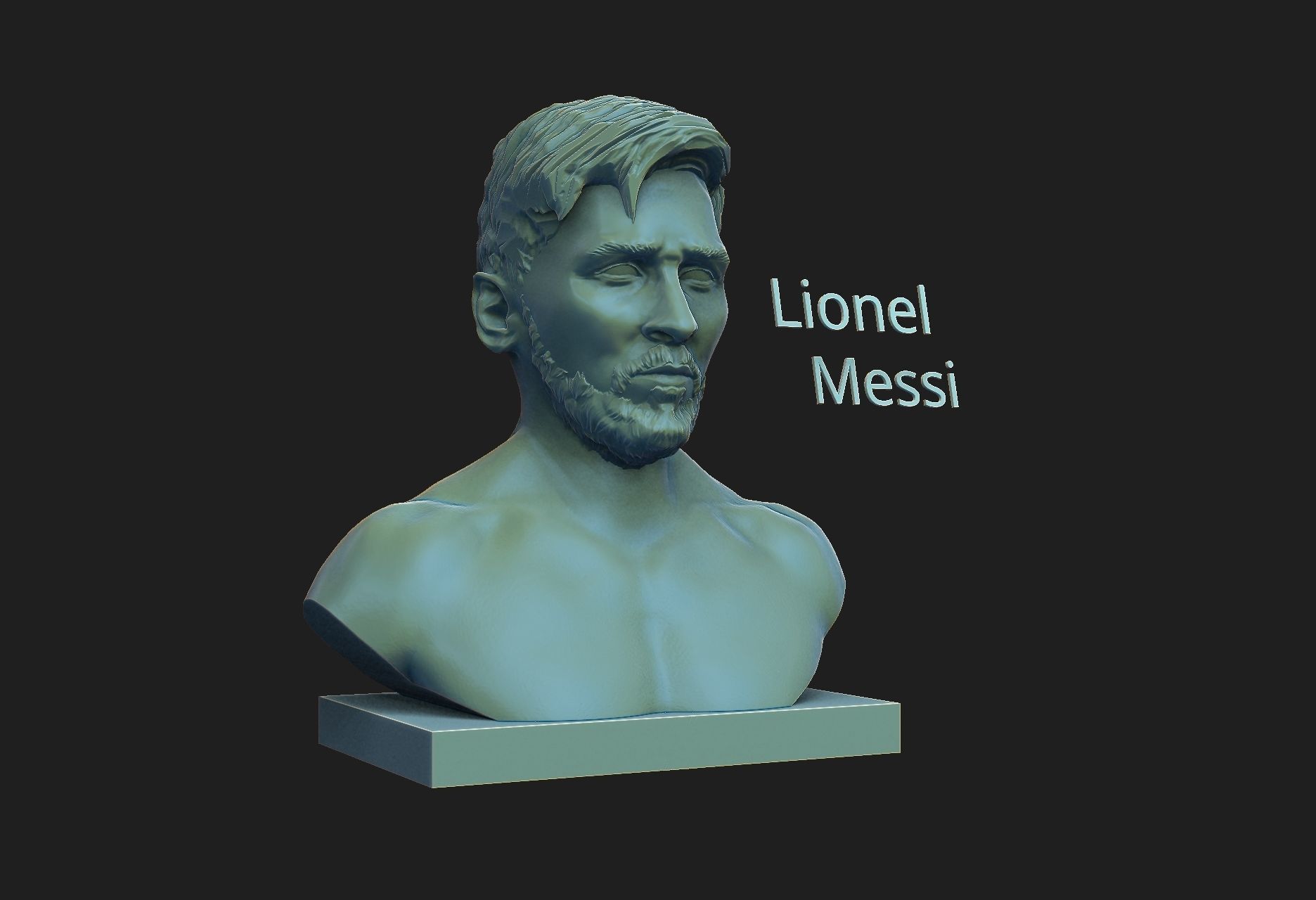 Lionel Messi 3D model 3D printable | CGTrader