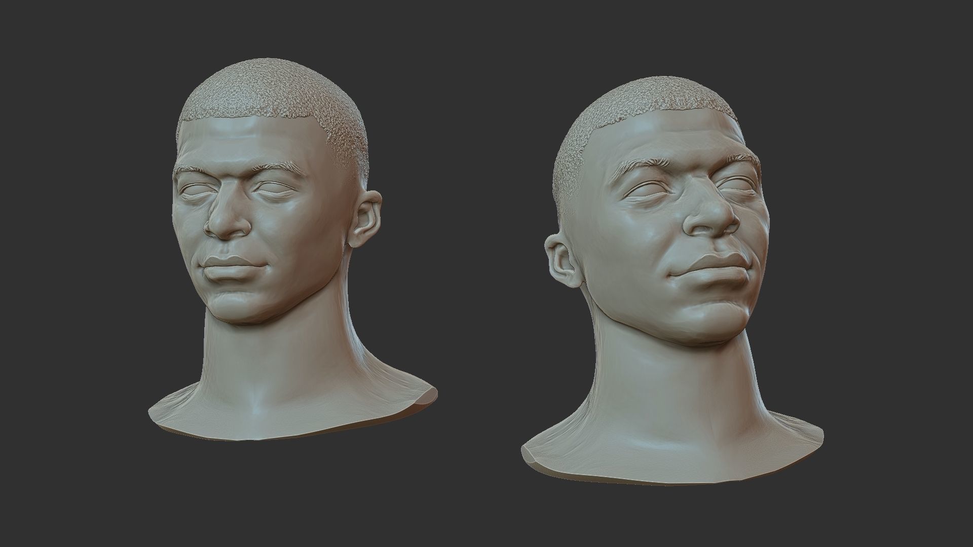 Kylian Mbappe 3D model 3D printable | CGTrader