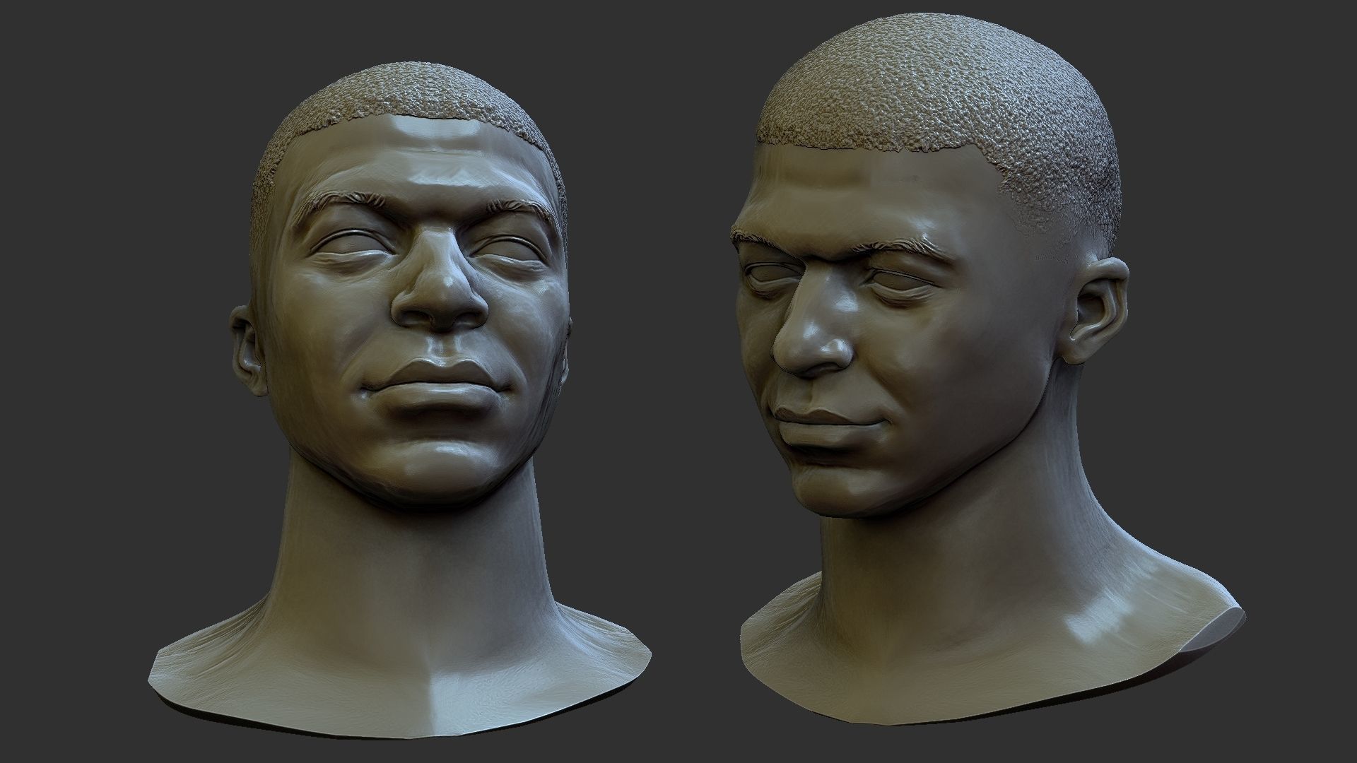 Kylian Mbappe 3D model 3D printable | CGTrader