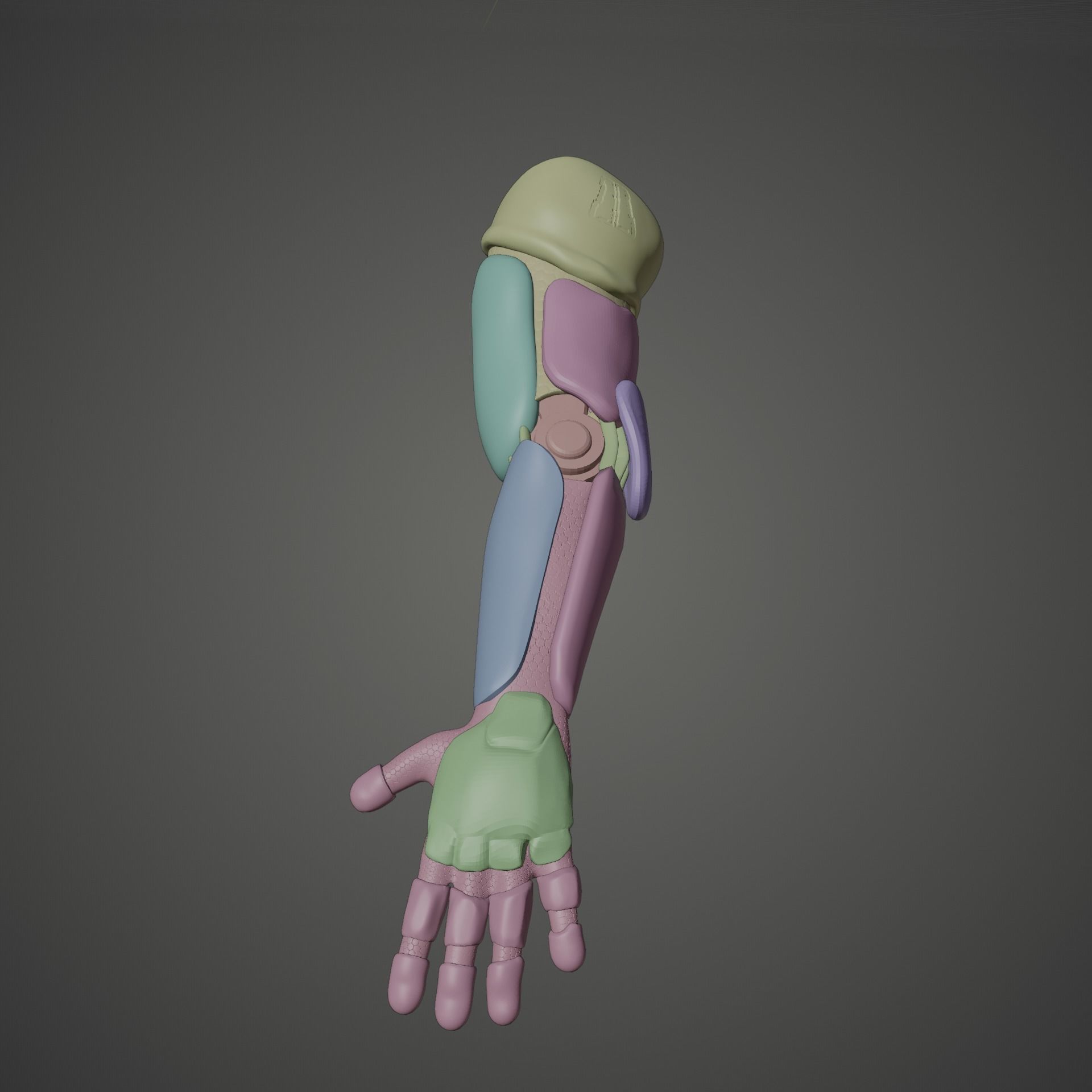 Cyborg Arm Left Hand Concept 3D model | CGTrader