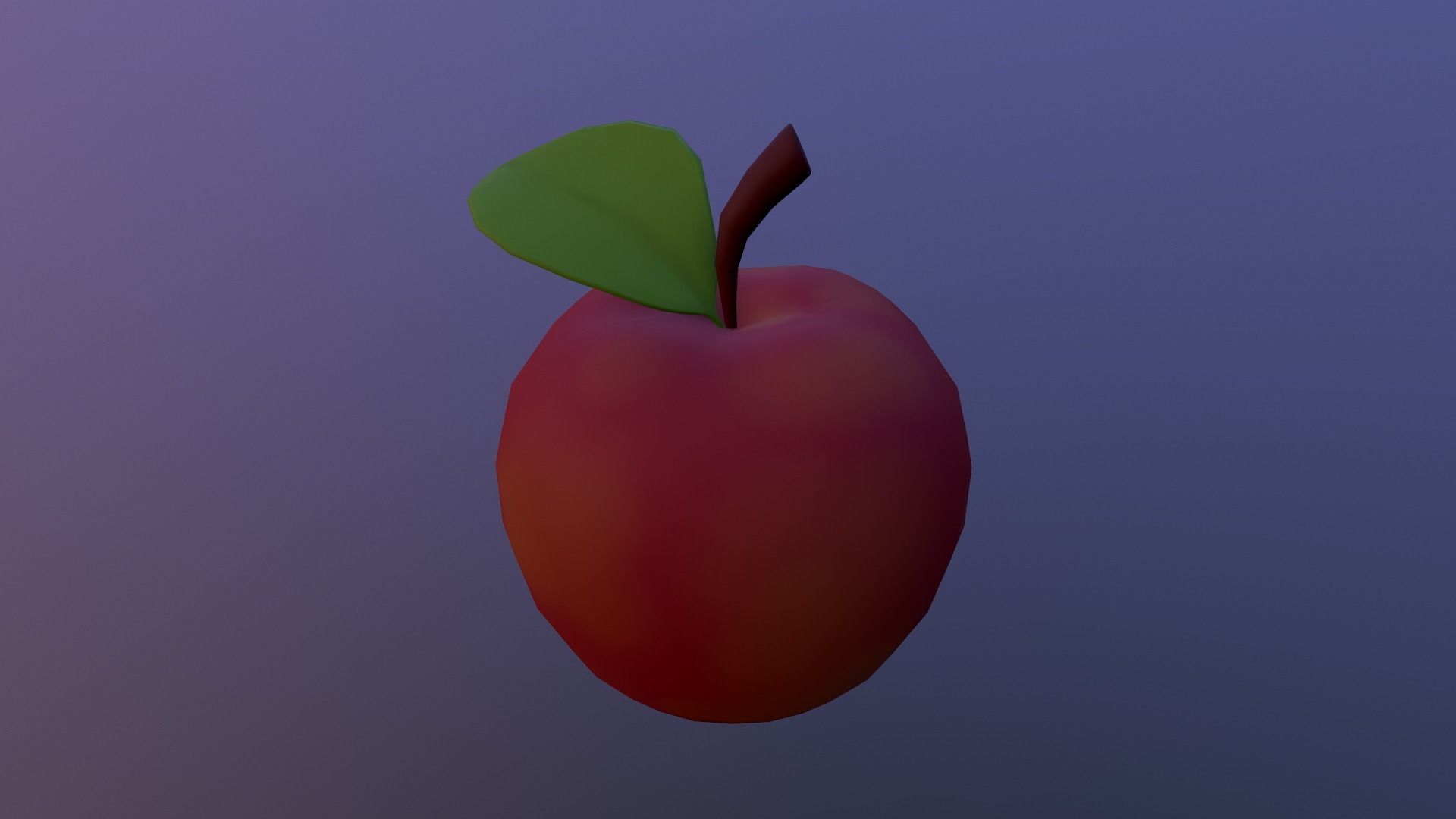 Apple with leaf free VR / AR / low-poly 3D model | CGTrader