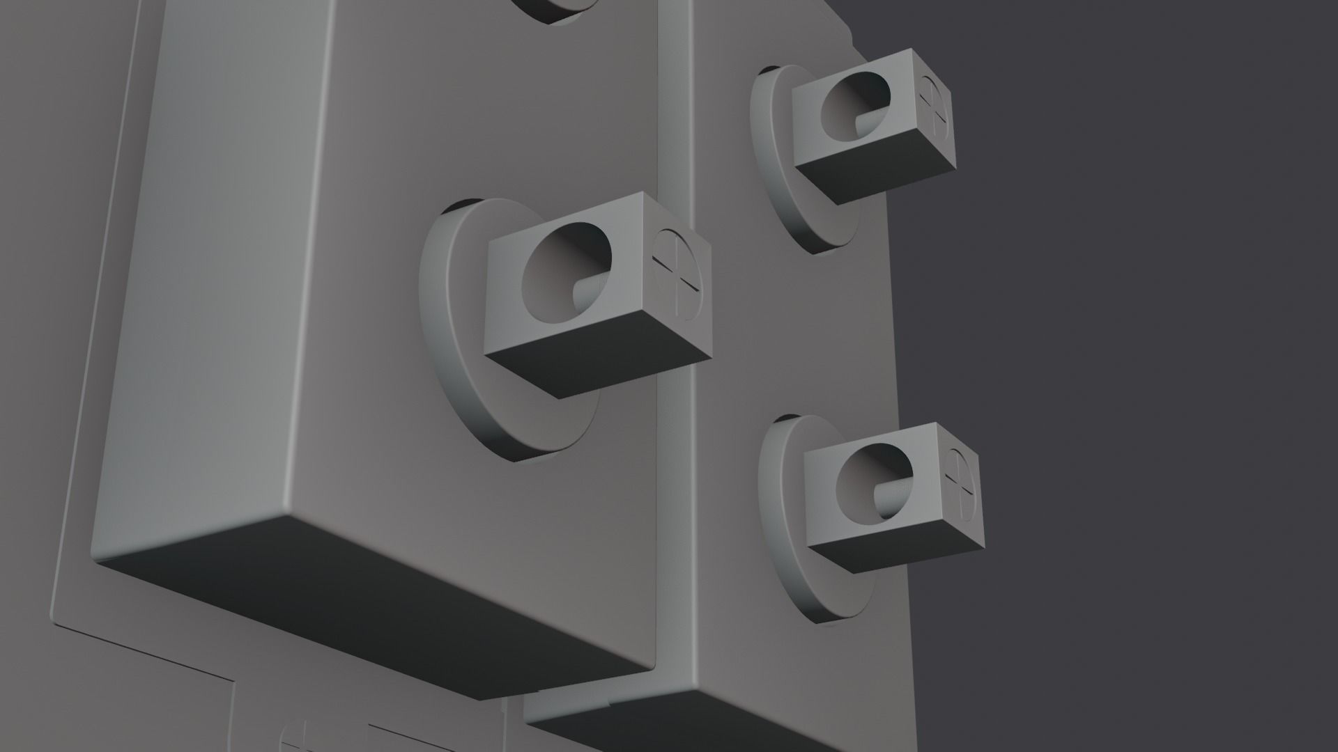 Electric Switch Board two way Swtiches with internal parts free 3D ...