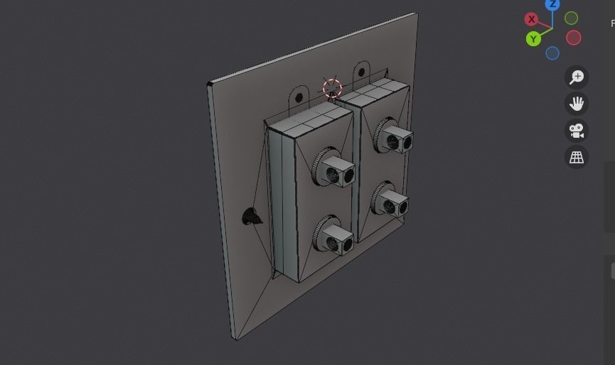 Electric Switch Board two way Swtiches with internal parts free 3D ...