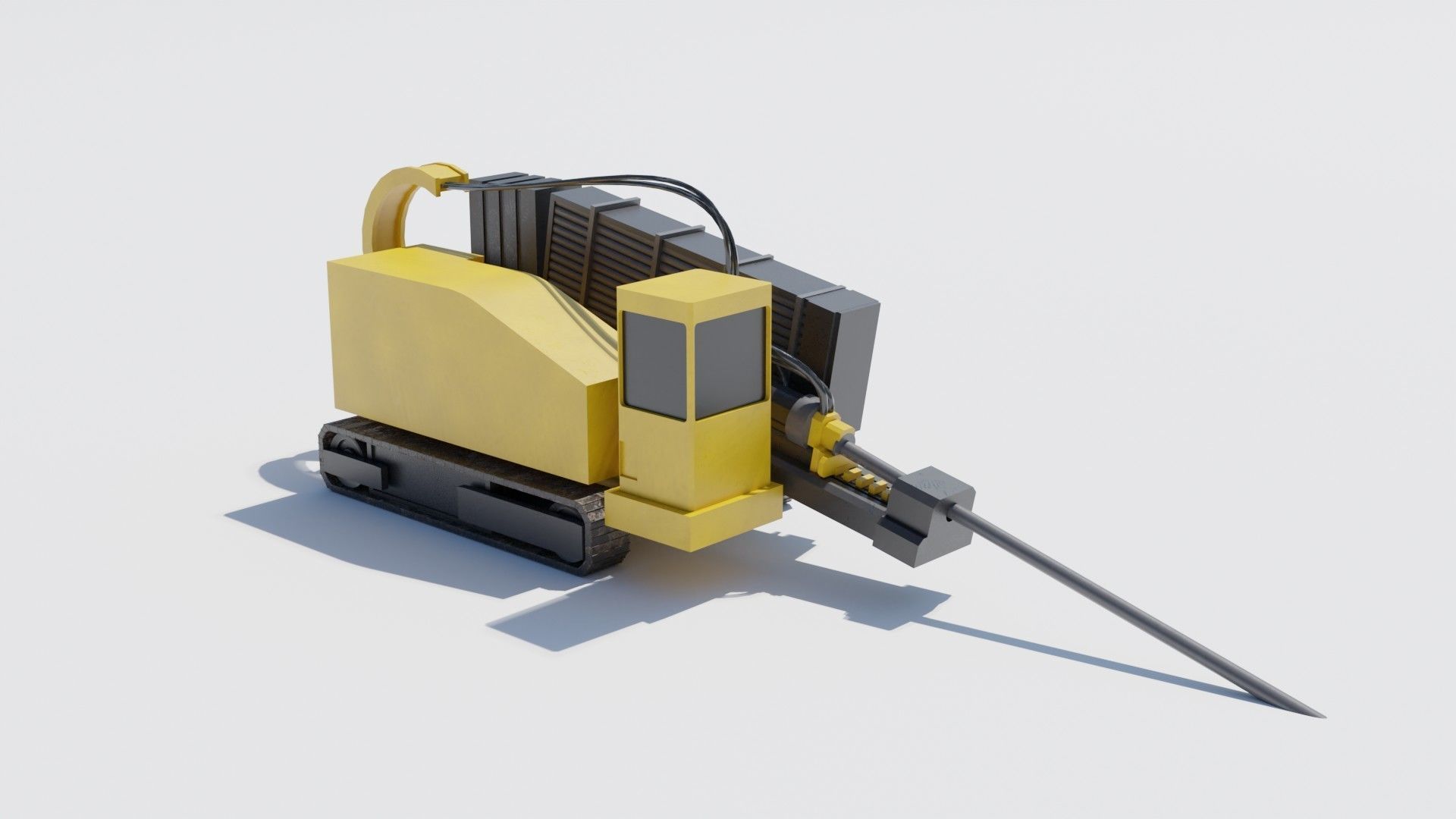 3d realistic HDD Rig Drill Vehicle Construction free VR / AR / low-poly ...