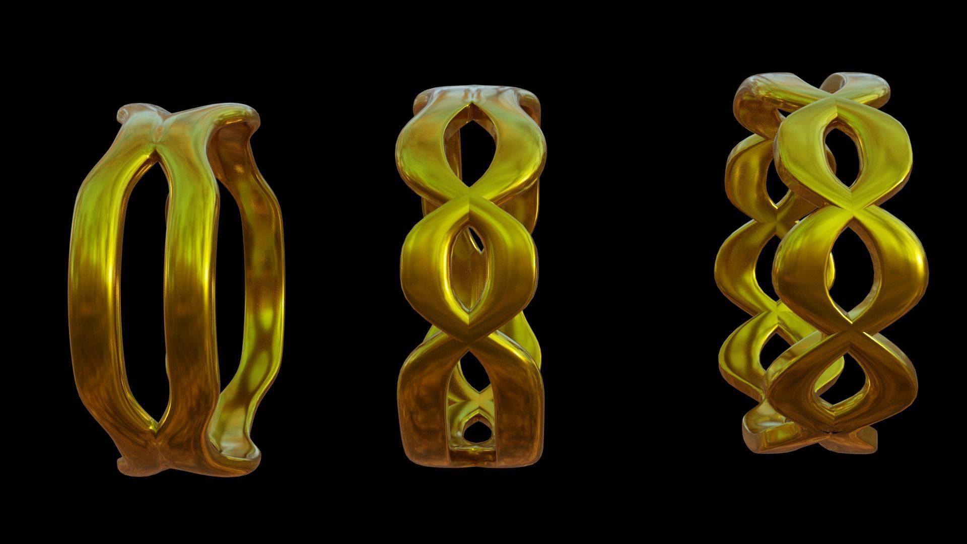 3 Printable ring models 3D model 3D printable | CGTrader