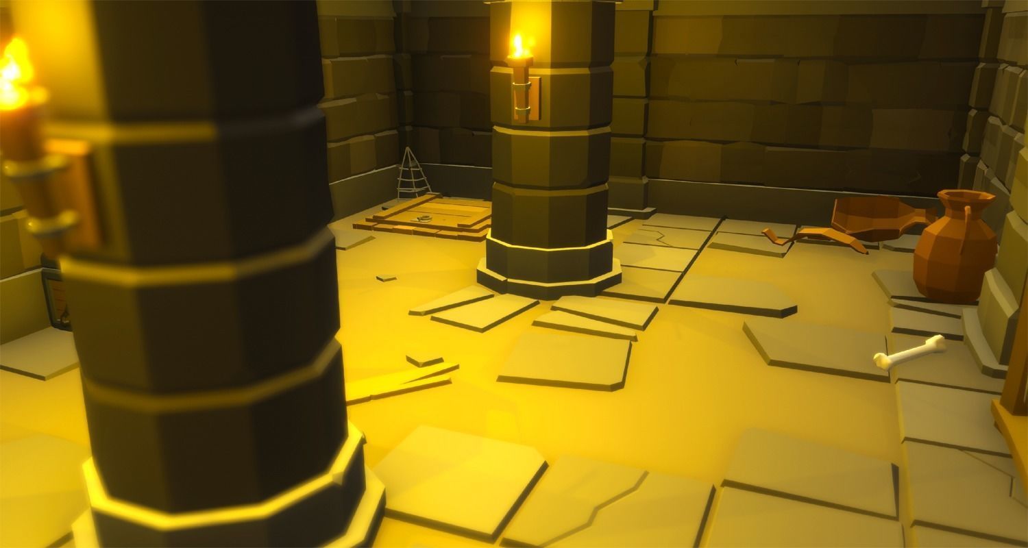 3D model Dungeon Low Poly interior of building VR / AR / low-poly ...
