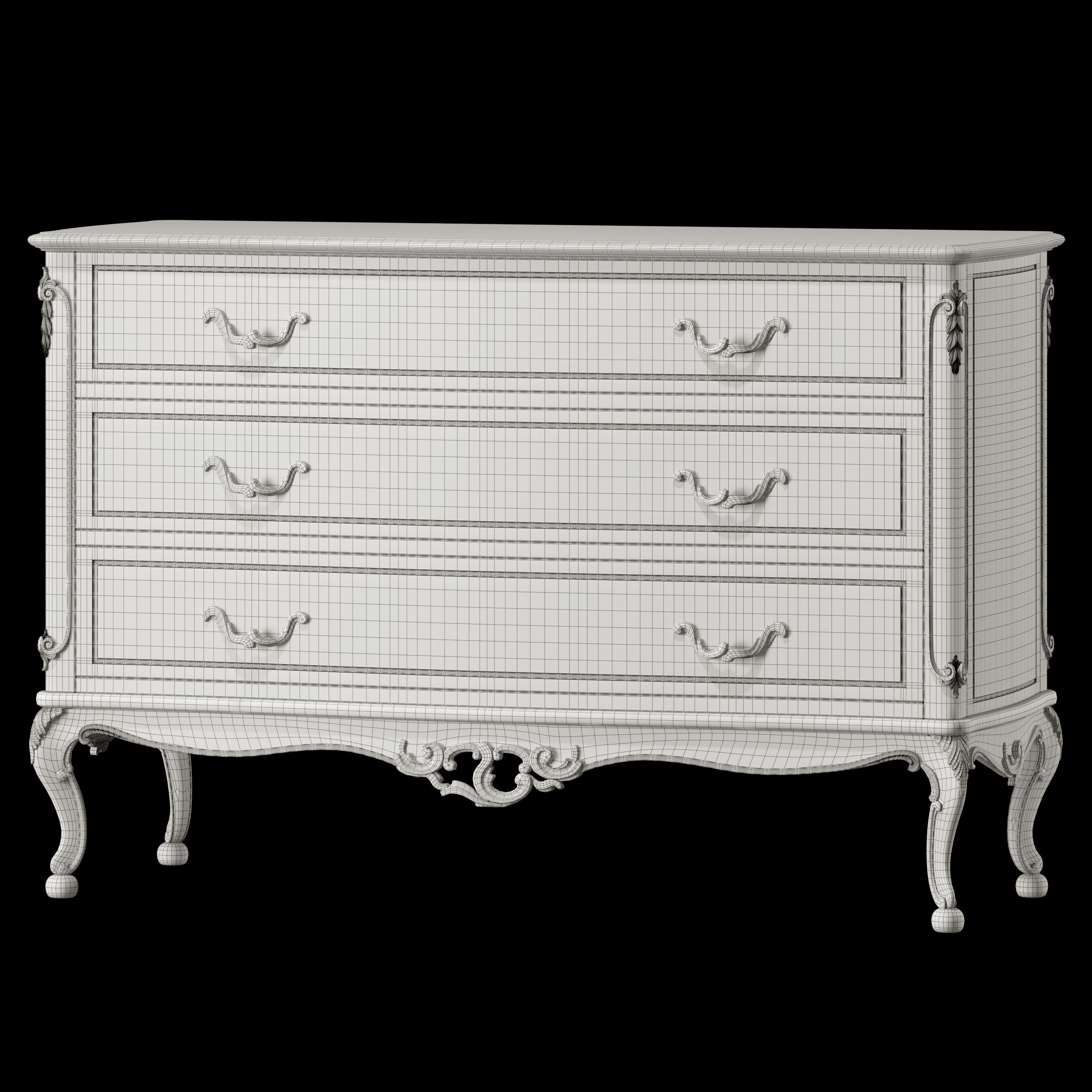 juliettesinteriors nightstand and dresser art JX0151 3D model | CGTrader