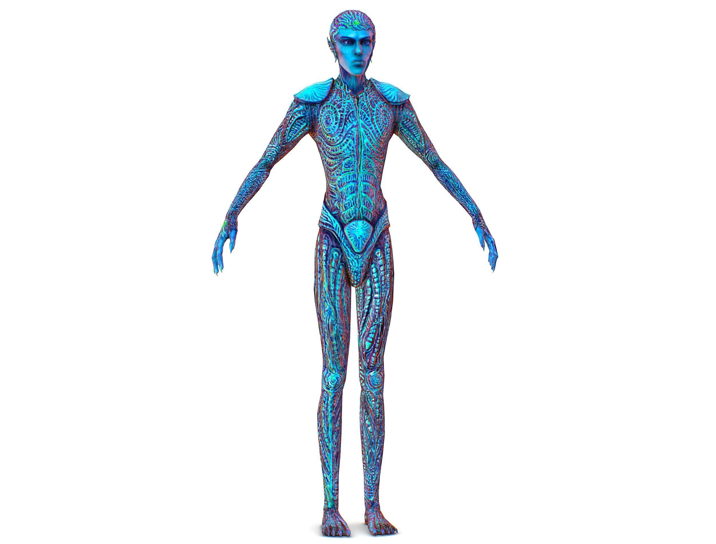 3D model Alien Male Water Race UFO VR / AR / low-poly | CGTrader
