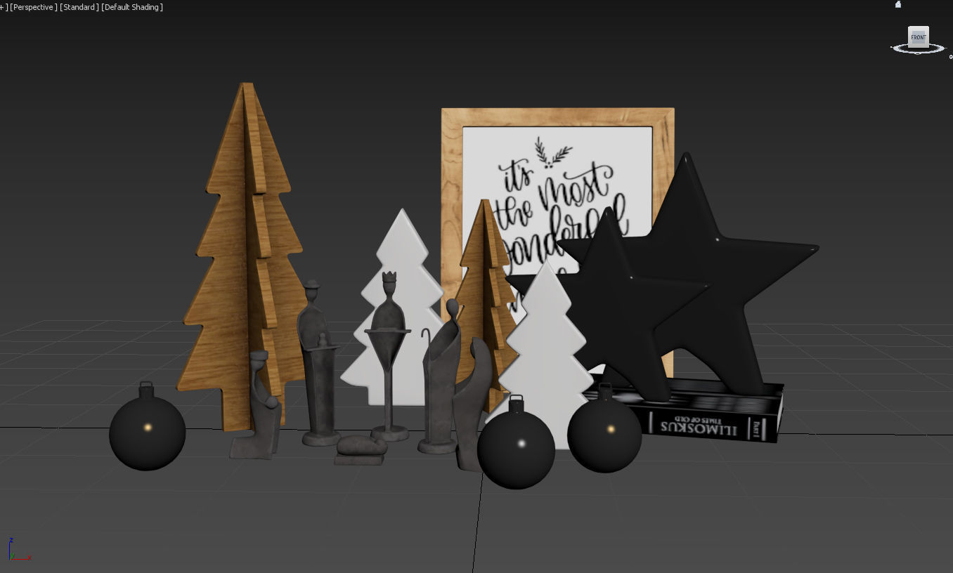 Nativity Sculpture Set 3D model | CGTrader