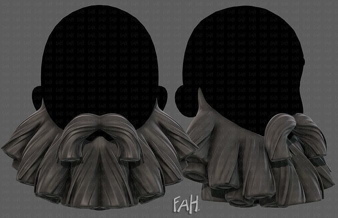 3D model Beard V49 VR / AR / low-poly | CGTrader