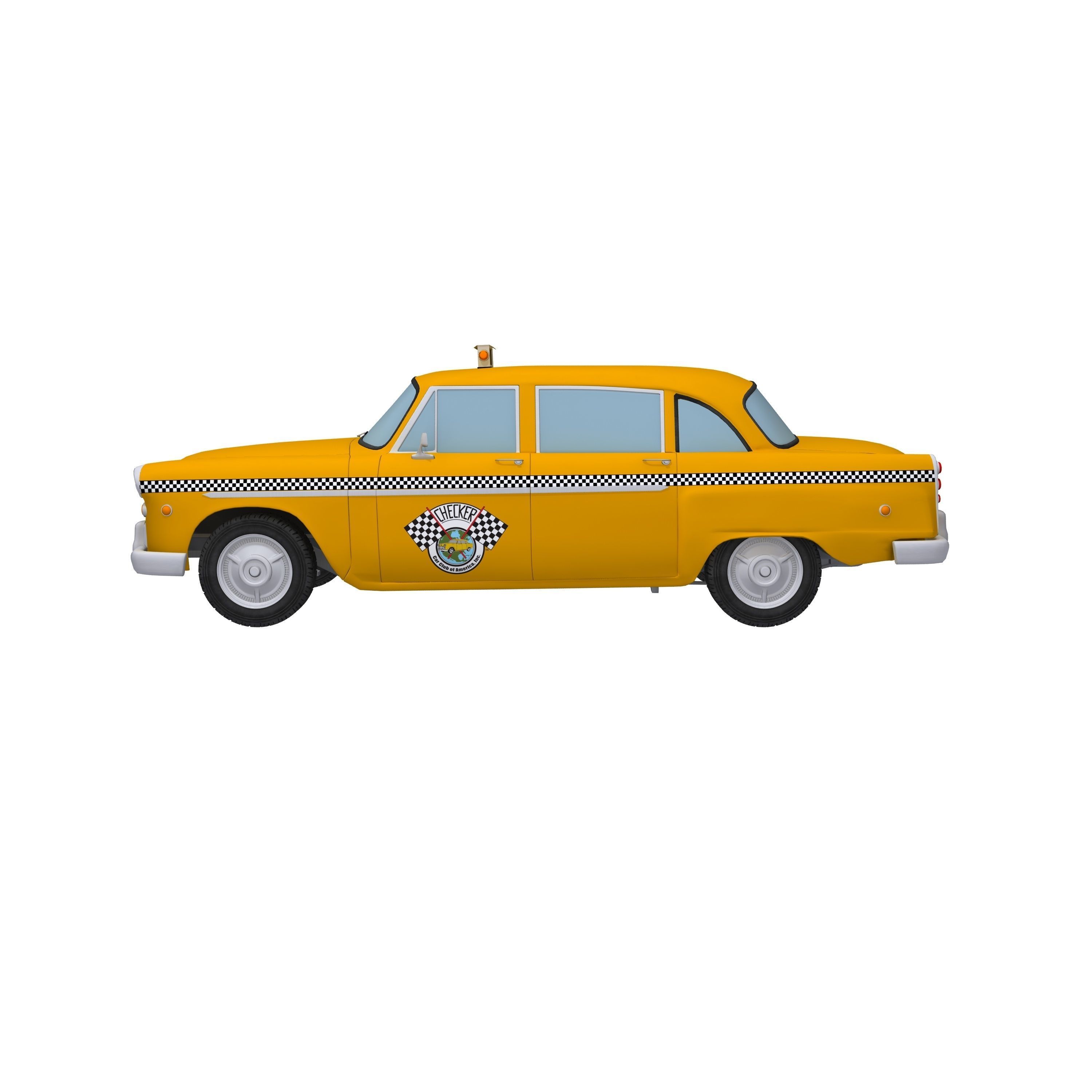 New York Retro Taxi Cab 3D model | CGTrader