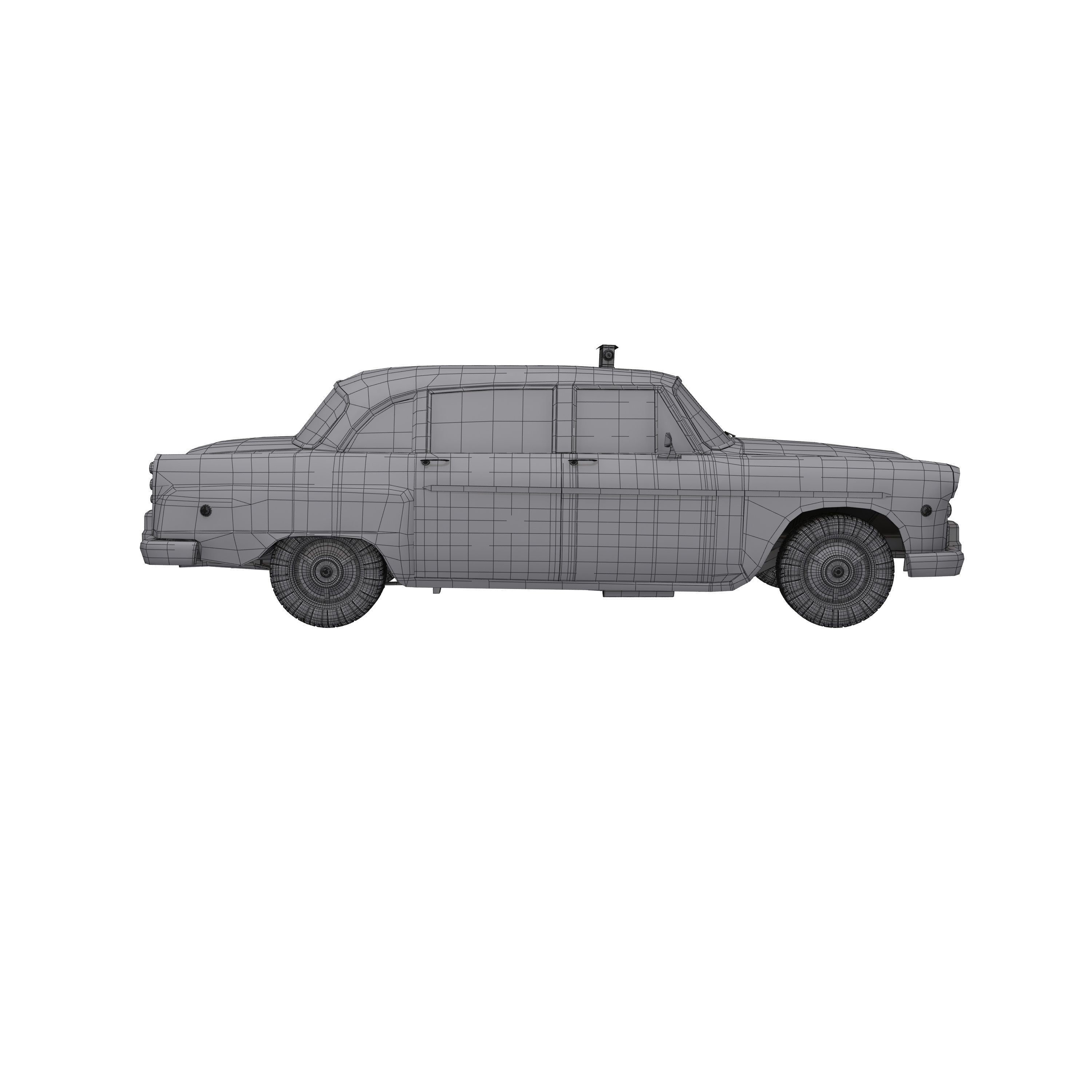 New York Retro Taxi Cab 3D model | CGTrader