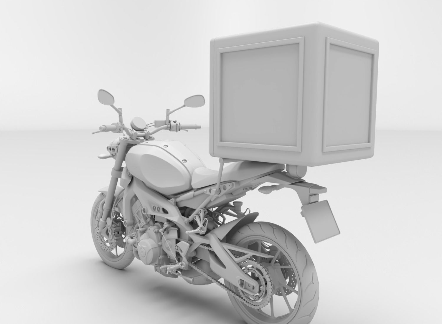 Delivery Motorcycle 3D model | CGTrader