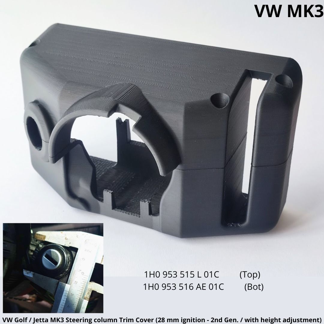VW Golf Jetta MK3 Steering column Trim Cover 28 mm - 2nd Gen 3D model ...