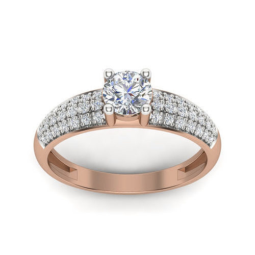 Women solitaire ring 3dm render detail 3D model 3D printable | CGTrader