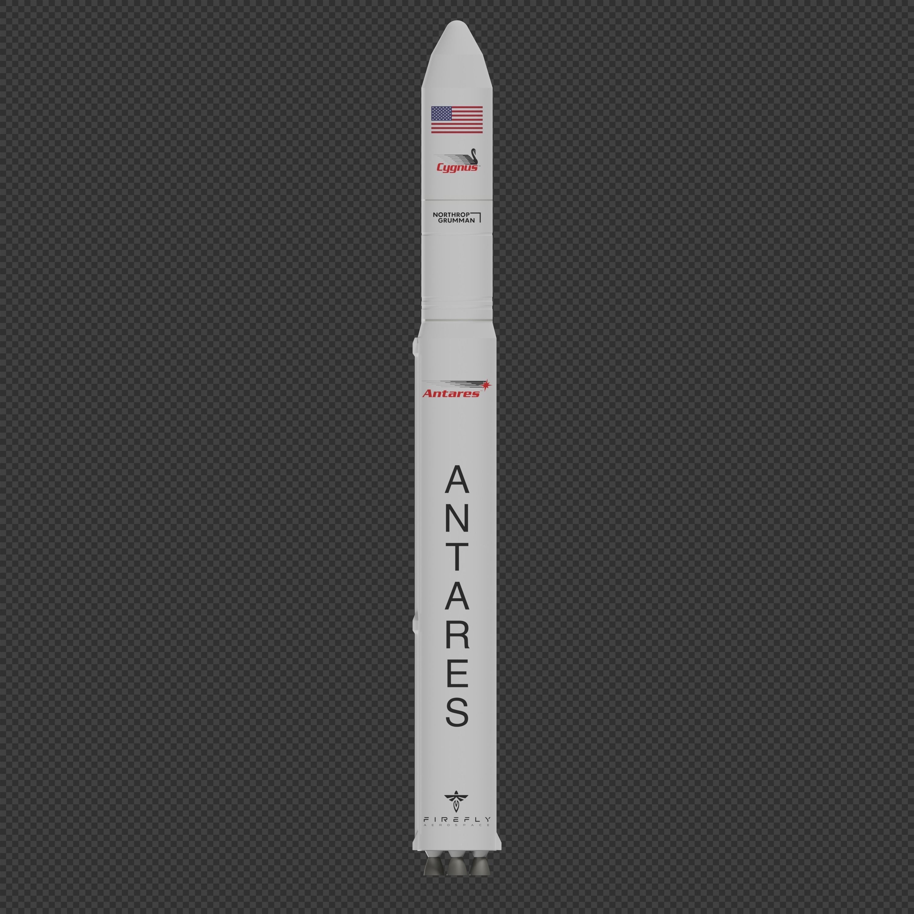 Antares 300 Rocket 3D model | CGTrader
