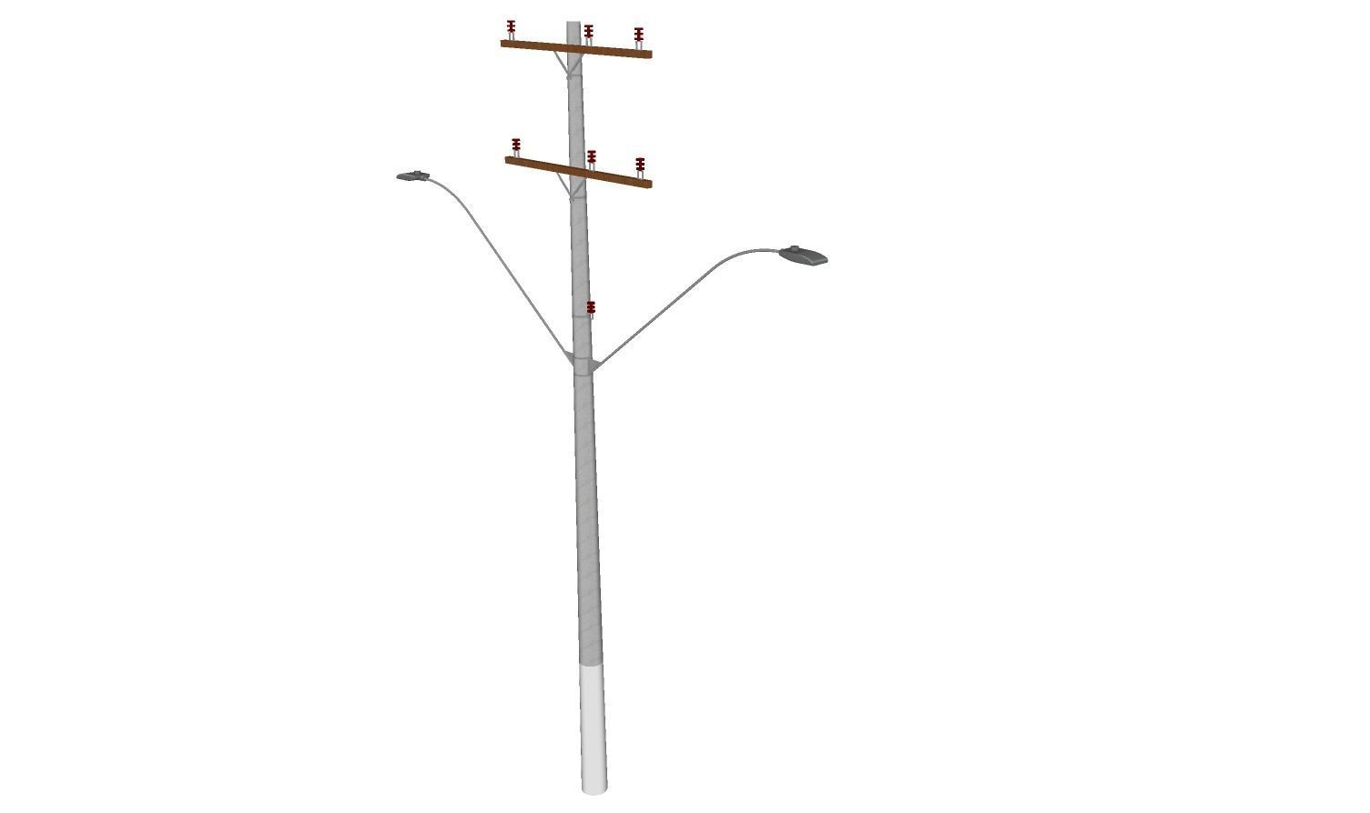 Concrete Lamp Post - Light Pole - Light Post - Street Light 26 3D model ...