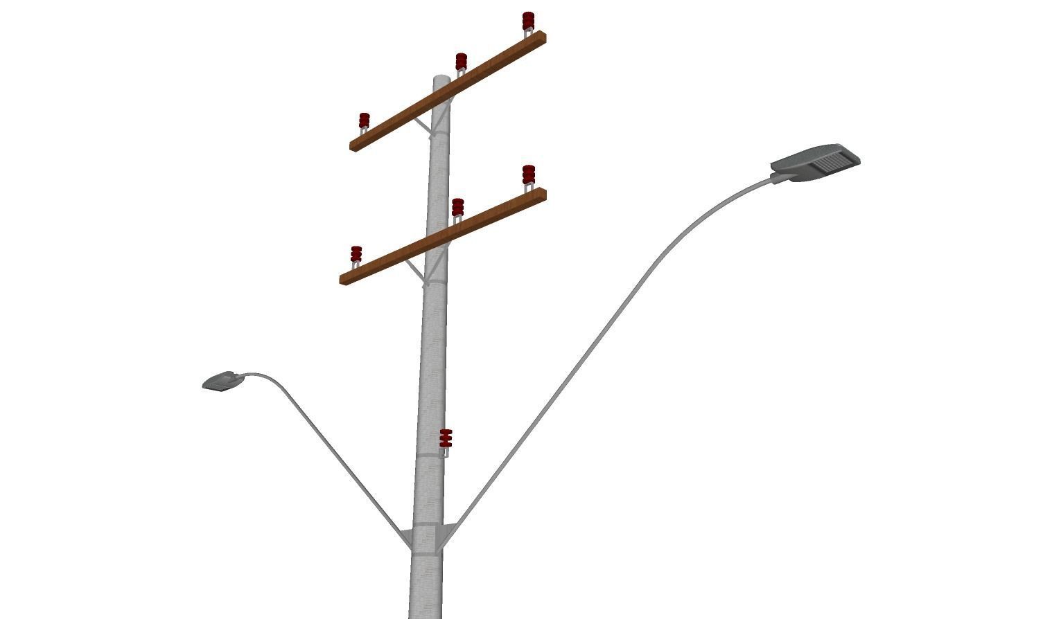 Concrete Lamp Post - Light Pole - Light Post - Street Light 26 3D model ...