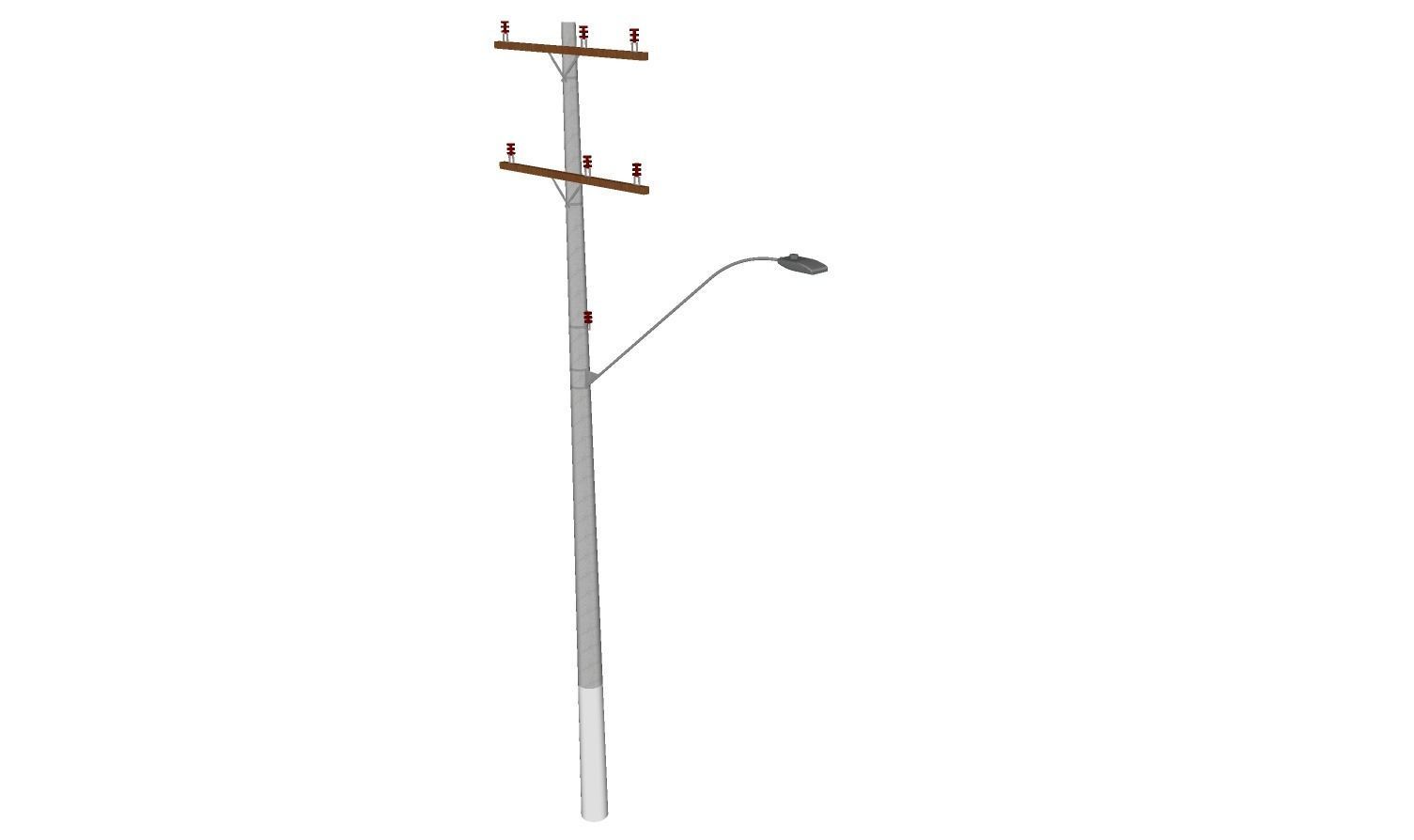 Concrete Lamp Post - Light Pole - Light Post - Street Light 27 3D model ...