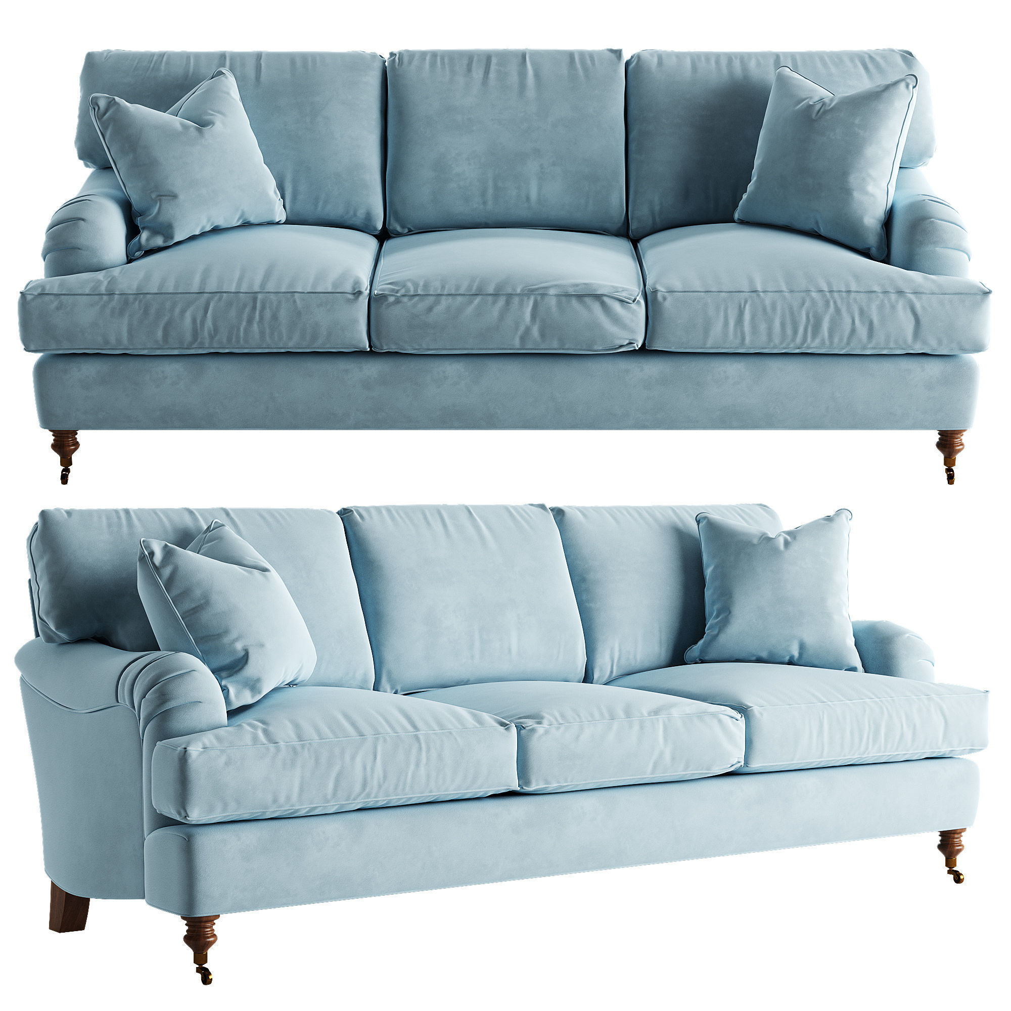 One Kings Lane Brooke 3-Seat Sofa 3D model | CGTrader