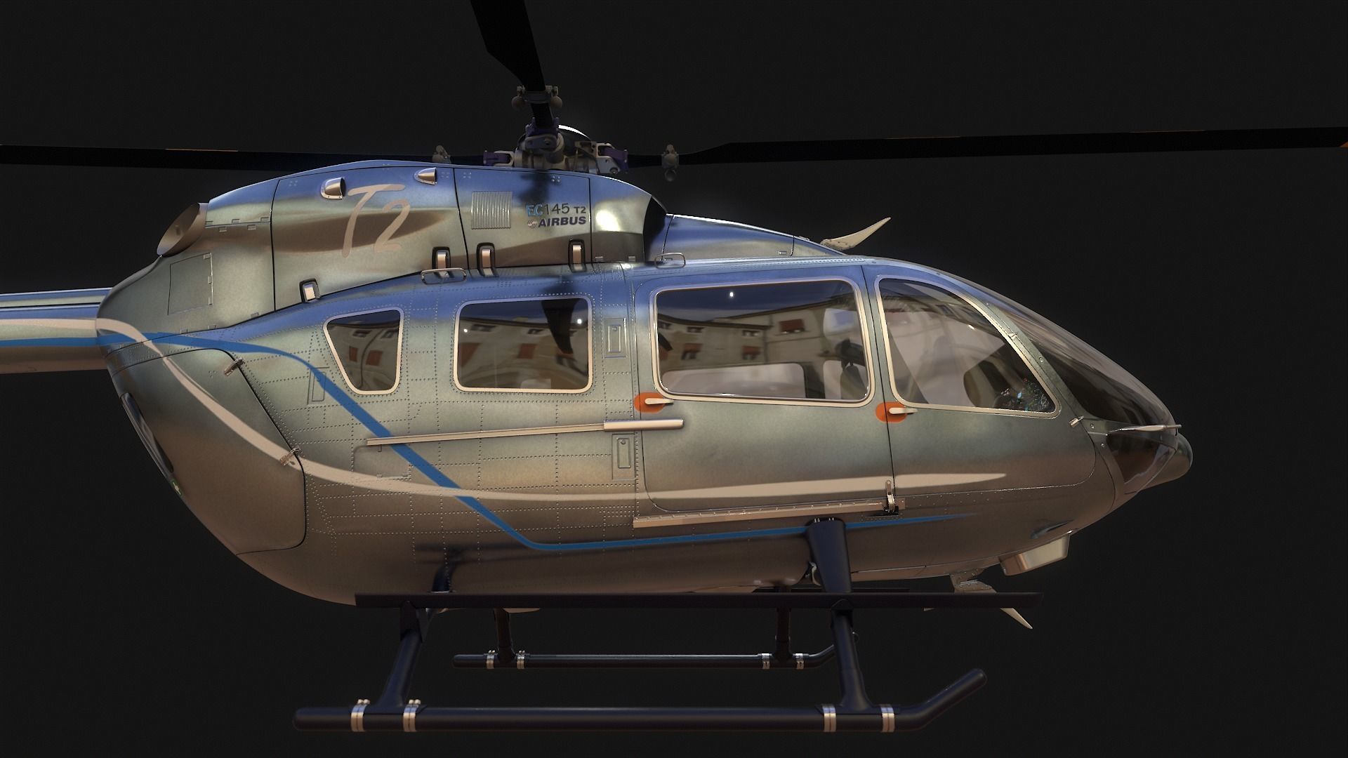 Airbus EC145 3D model rigged | CGTrader